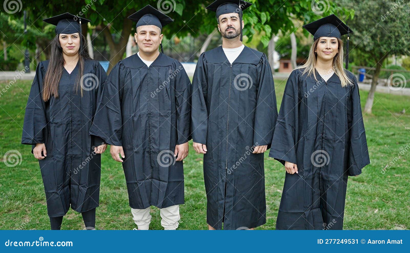 Group of People Students Graduated Standing Together at University ...