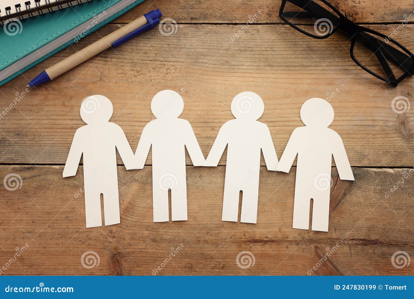 Group of People, Symbol of Community, Teamwork, and Cooperation Over ...