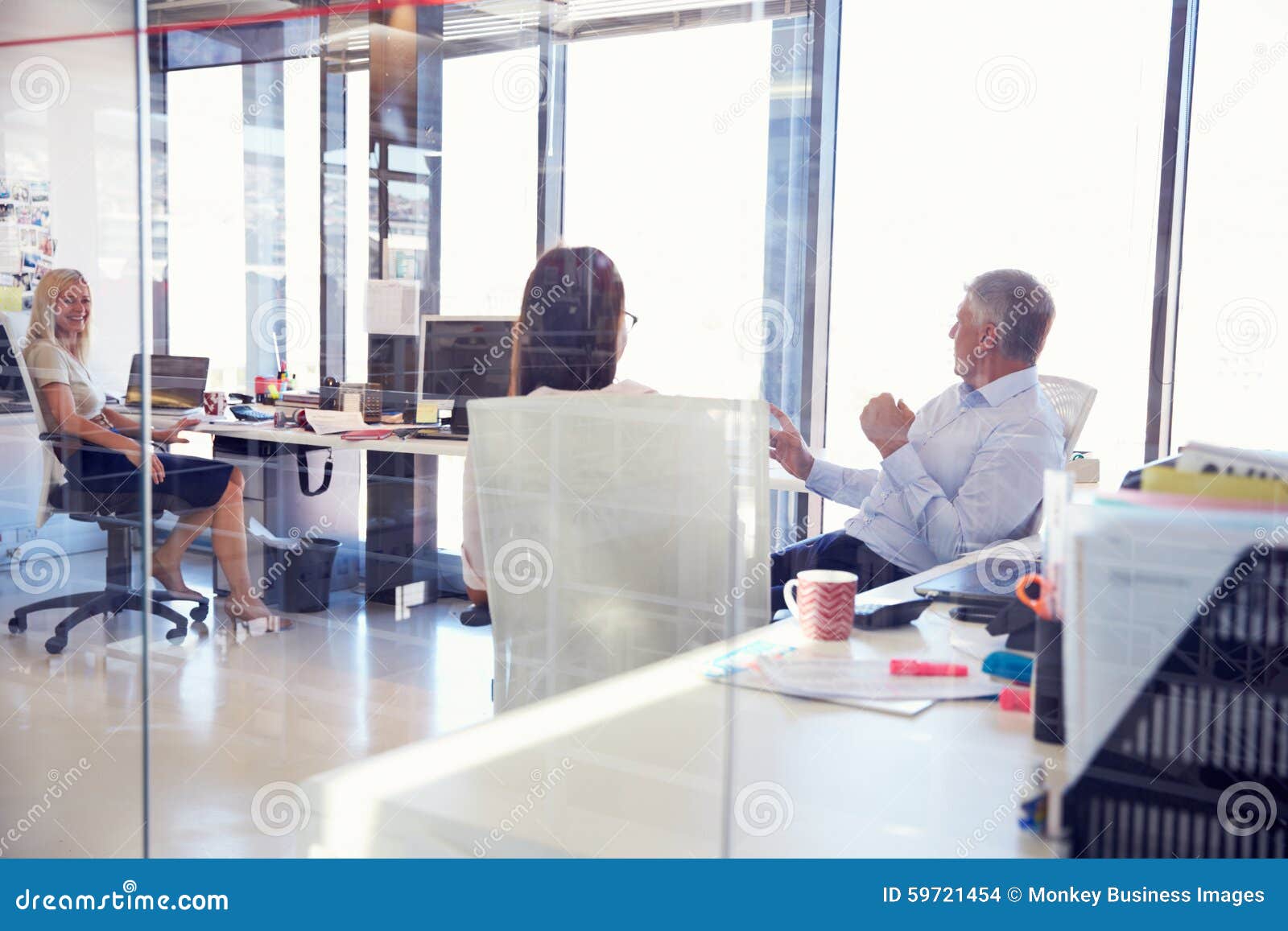 Group of People Talking in the Office Stock Photo - Image of business ...