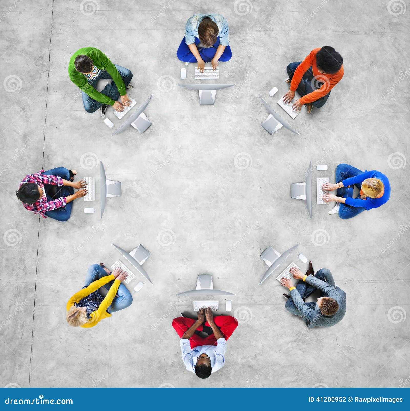 Group of People with Technology Concept Stock Photo - Image of commerce ...