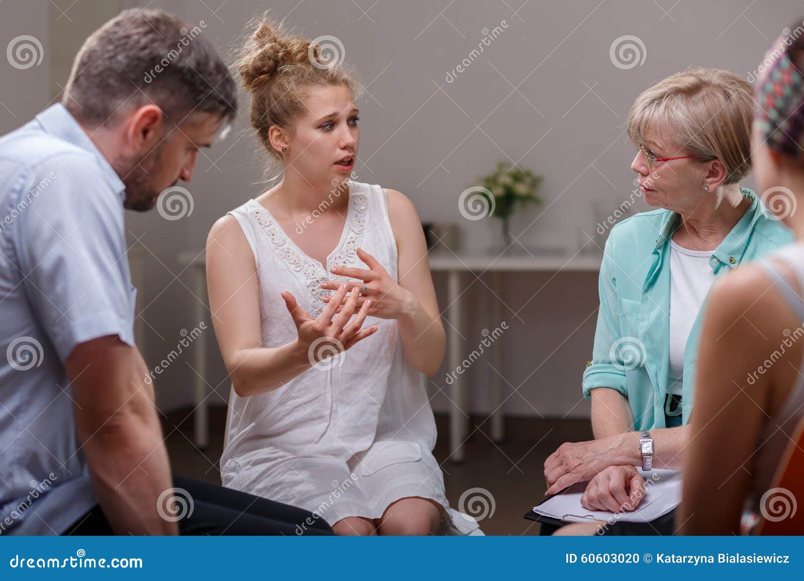 Group of People during Therapy Stock Photo - Image of circle, addicted ...