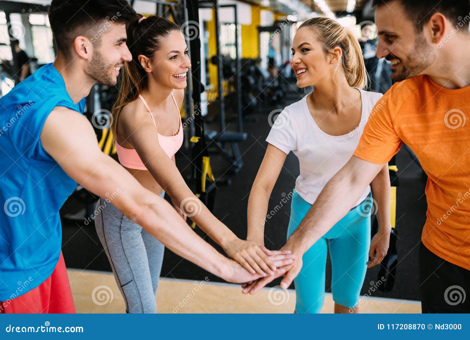 Group of People Training in Gym Stock Photo - Image of lifestyle ...