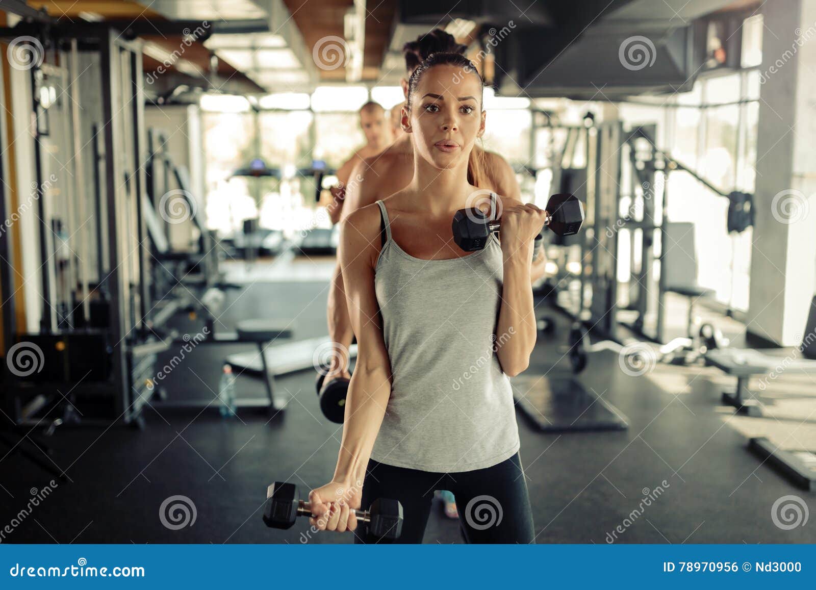 Group of People Training in Gym Stock Photo - Image of healthy ...