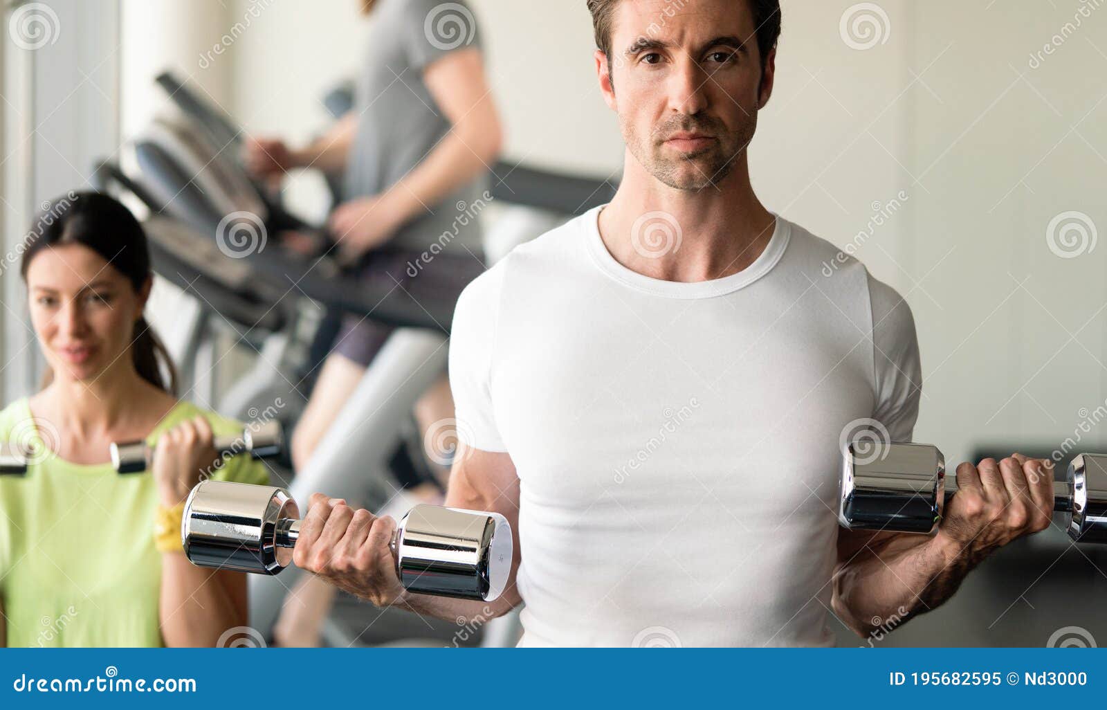 Group of People Training in Gym Together Stock Image - Image of people ...