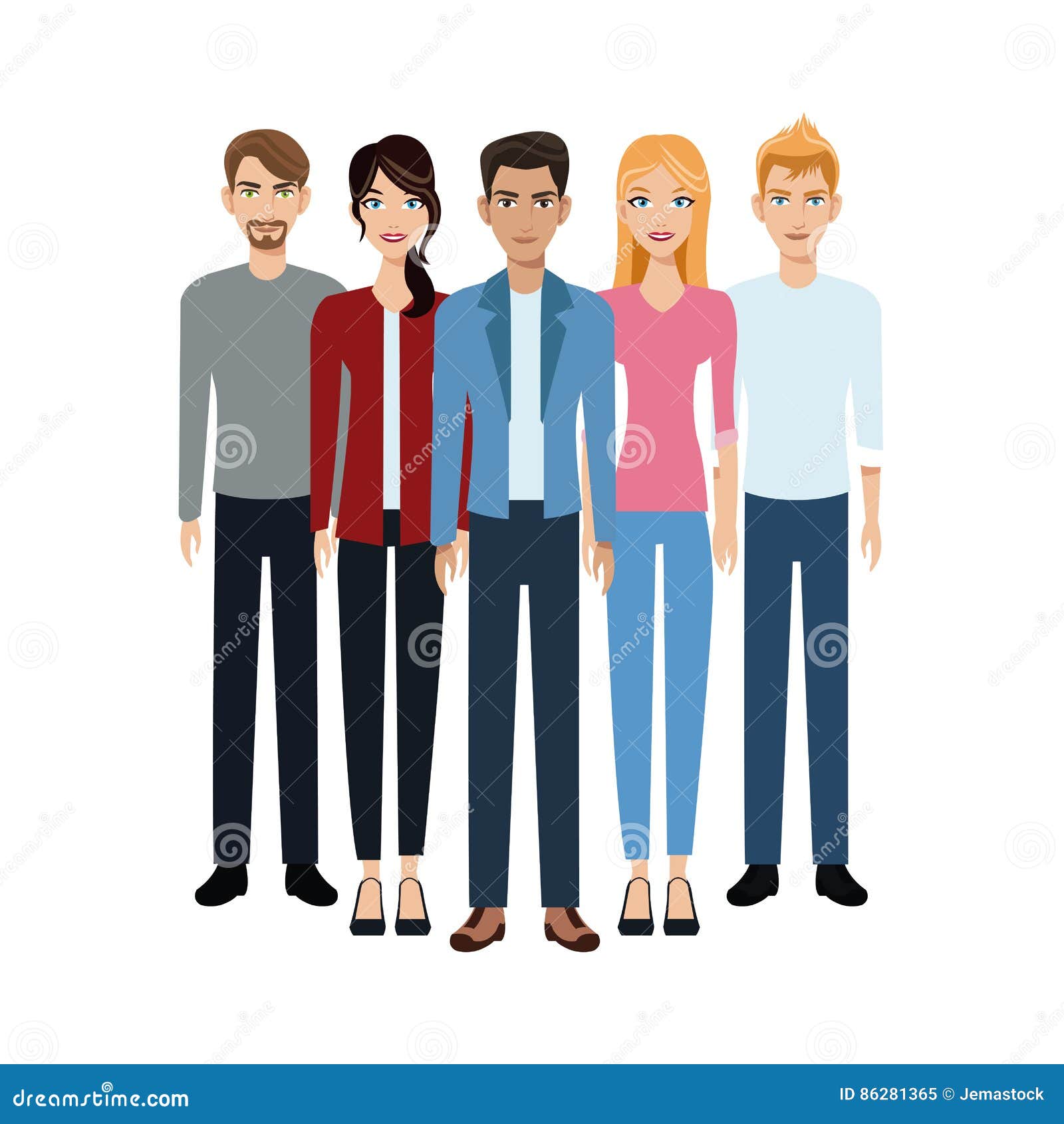 Group people unity team stock vector. Illustration of person - 86281365