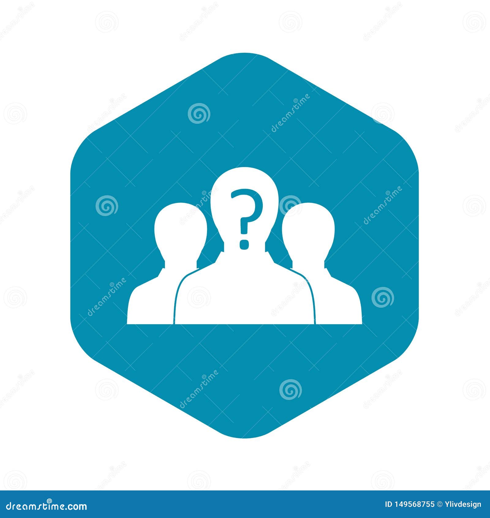 Group Unknown Hackers Icon. Anonymous Person Pictogram Isolated On ...
