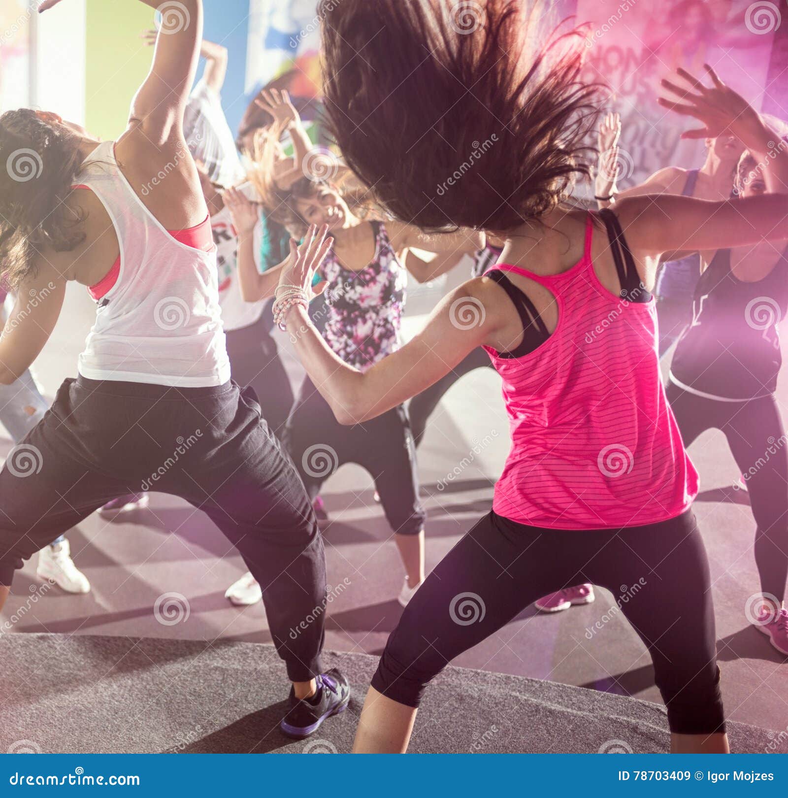 Group of People at Urban Dance Class Stock Image - Image of music ...