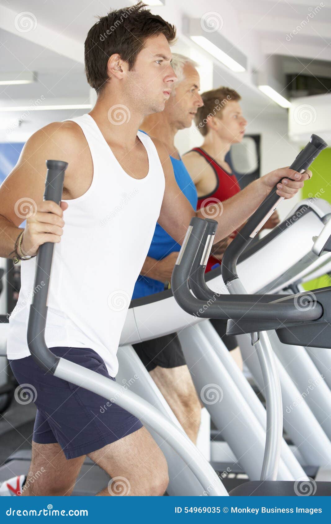 Group of People Using Different Gym Equipment Stock Image - Image of ...
