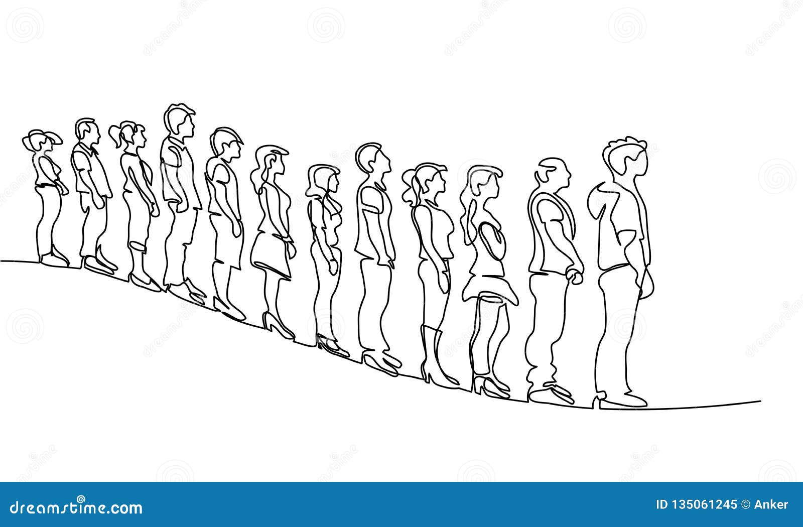 Group of People Waiting in Line Silhouette Stock Vector - Illustration ... Group of People Waiting in Line Silhouette Stock Vector - Illustration ...