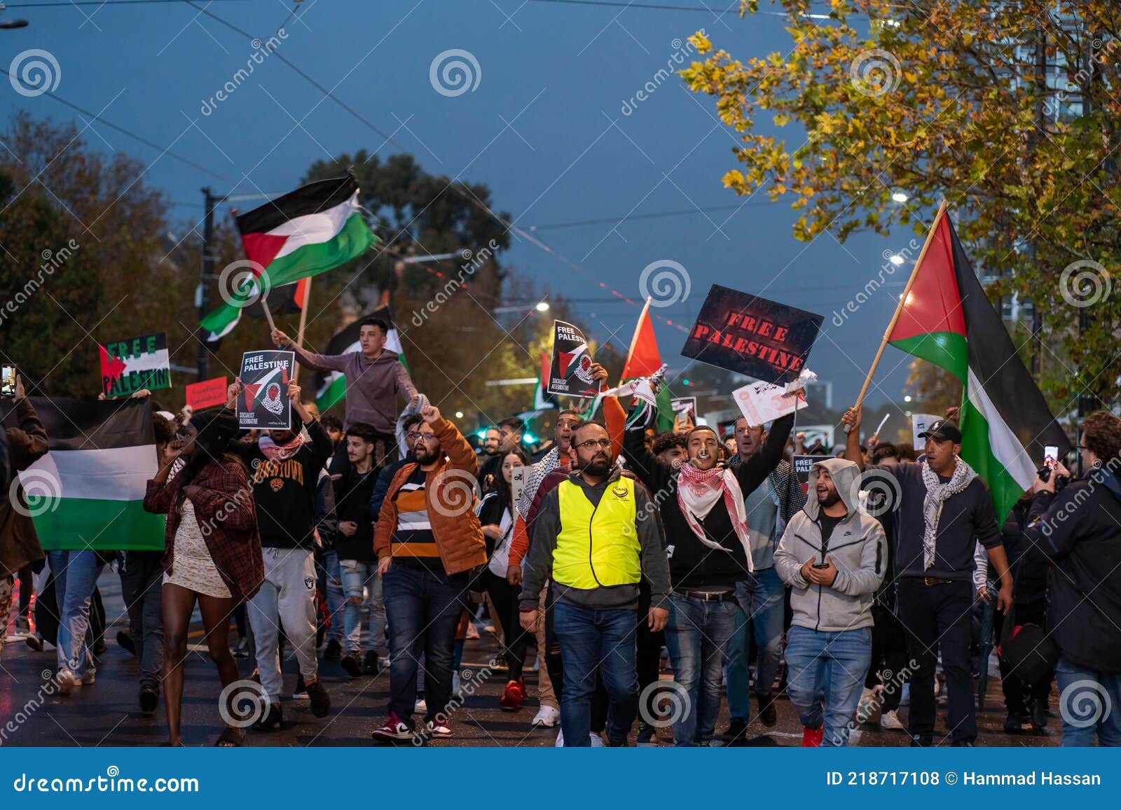 People Walking for Palestine Editorial Stock Photo - Image of politic ...
