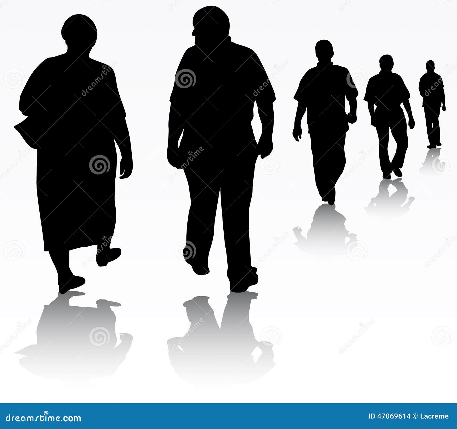 Group of people stock vector. Illustration of shape, posture - 47069614