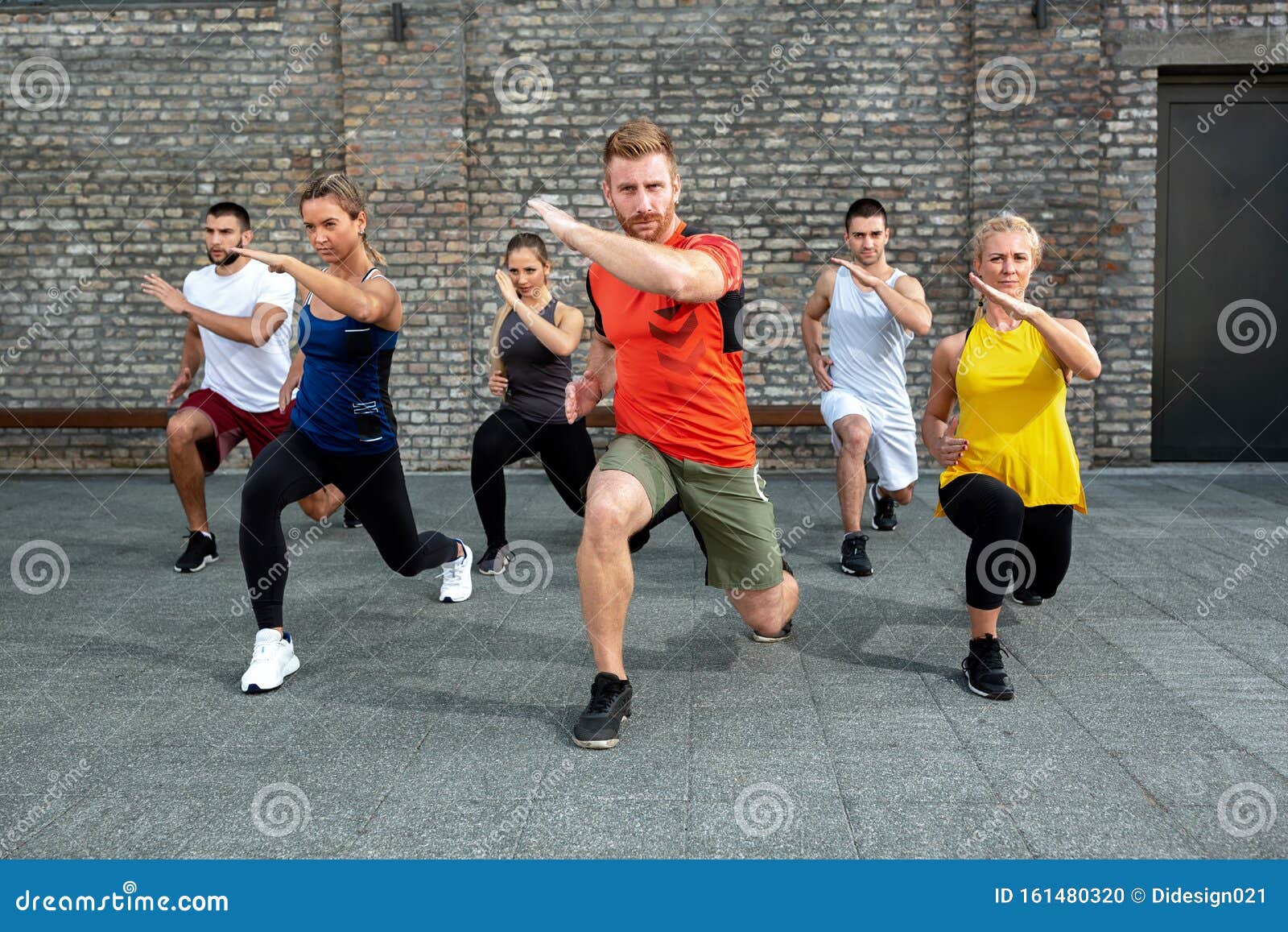 Group of People Warming Up for a Workout Stock Photo - Image of ...