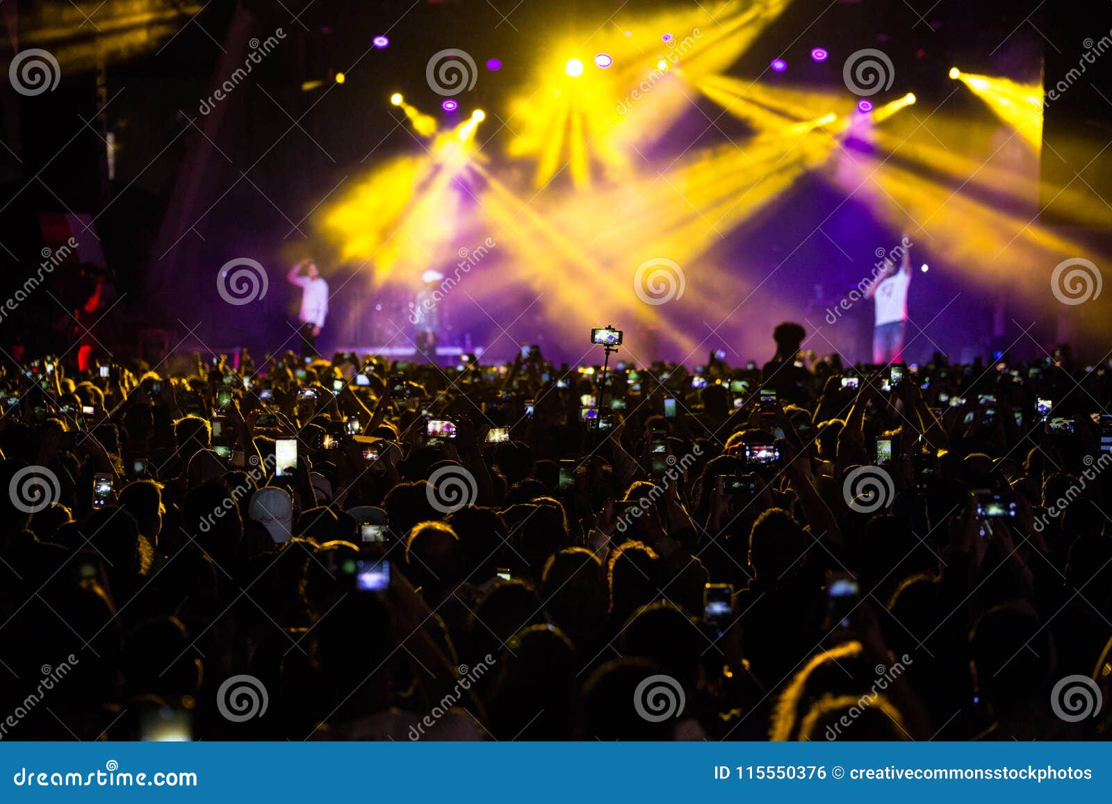 Group Of People Watching Band Concert Photo Picture. Image: 115550376