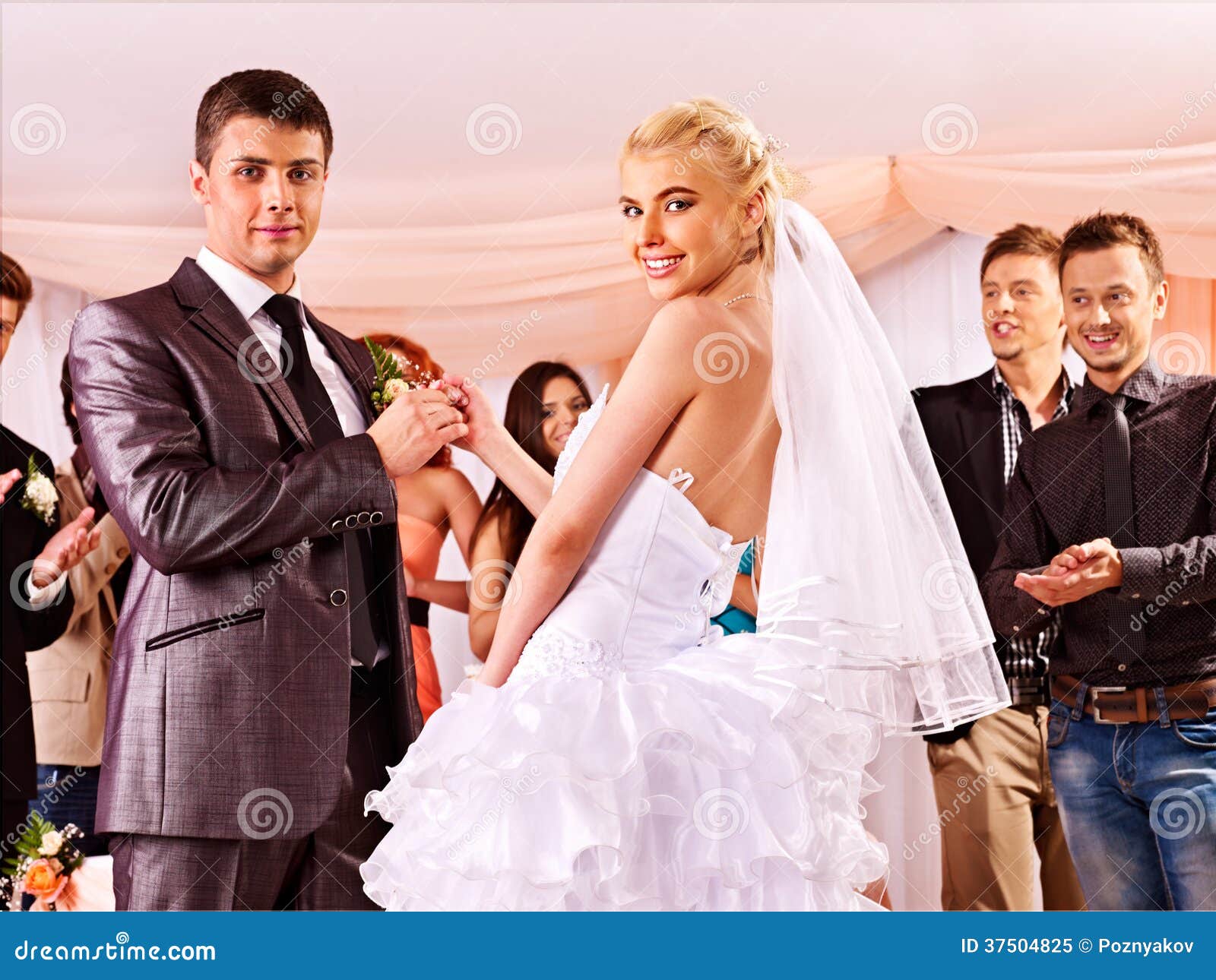 Group People at Wedding Dance. Stock Image - Image of suit, holiday ...