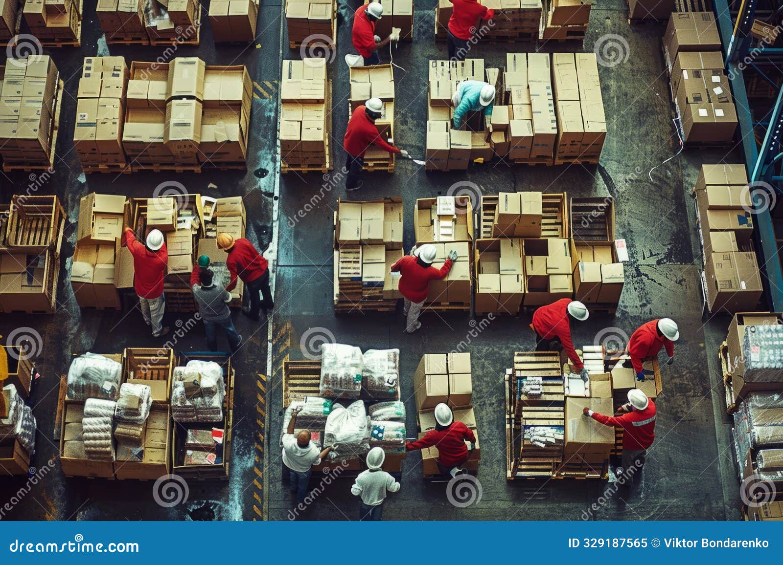 Group of People Work in a Warehouse, Sorting Products Stock Image - Image of lifestyles ...