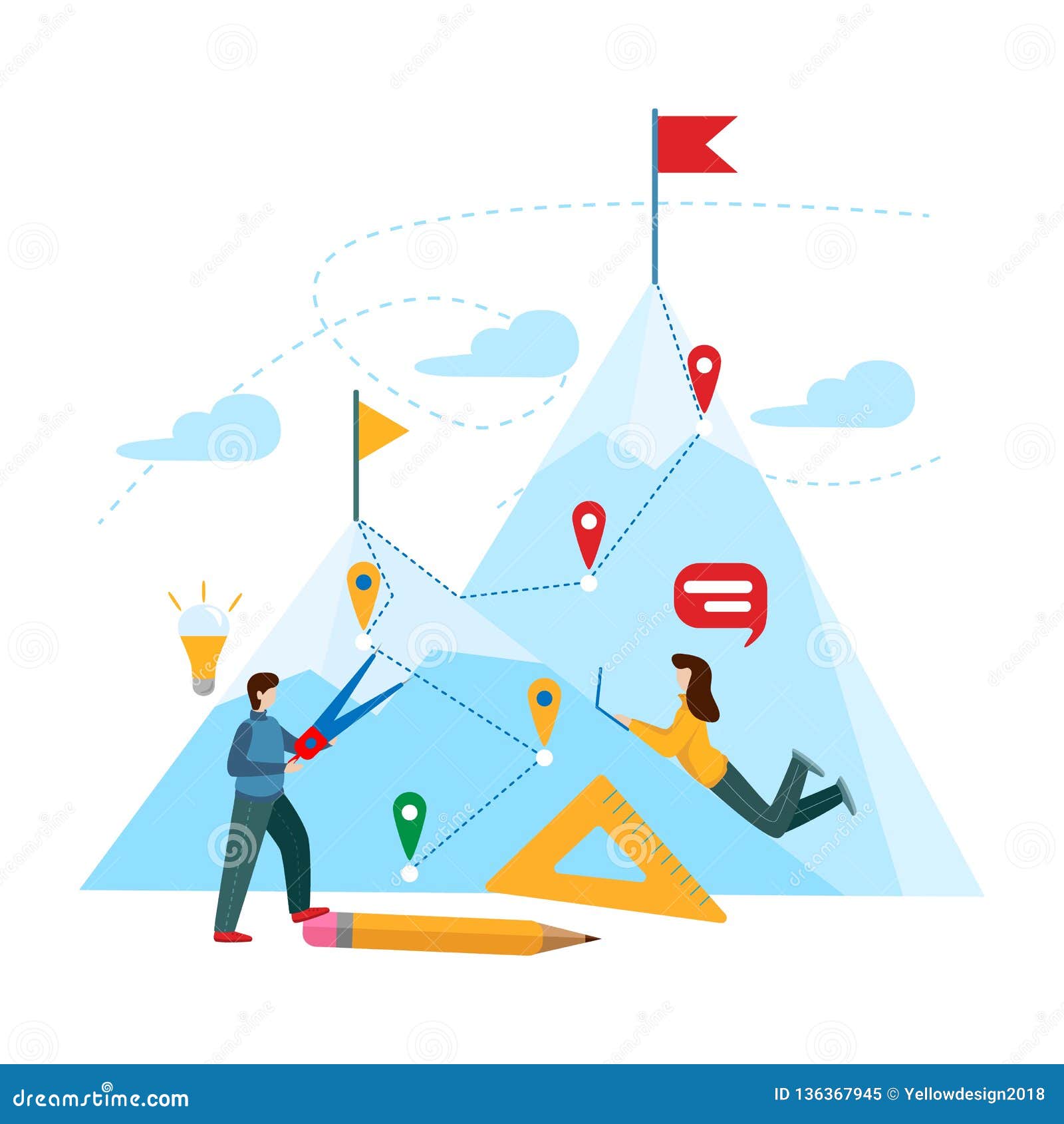 A Group of People are Working on the Implementation of the Plan ...