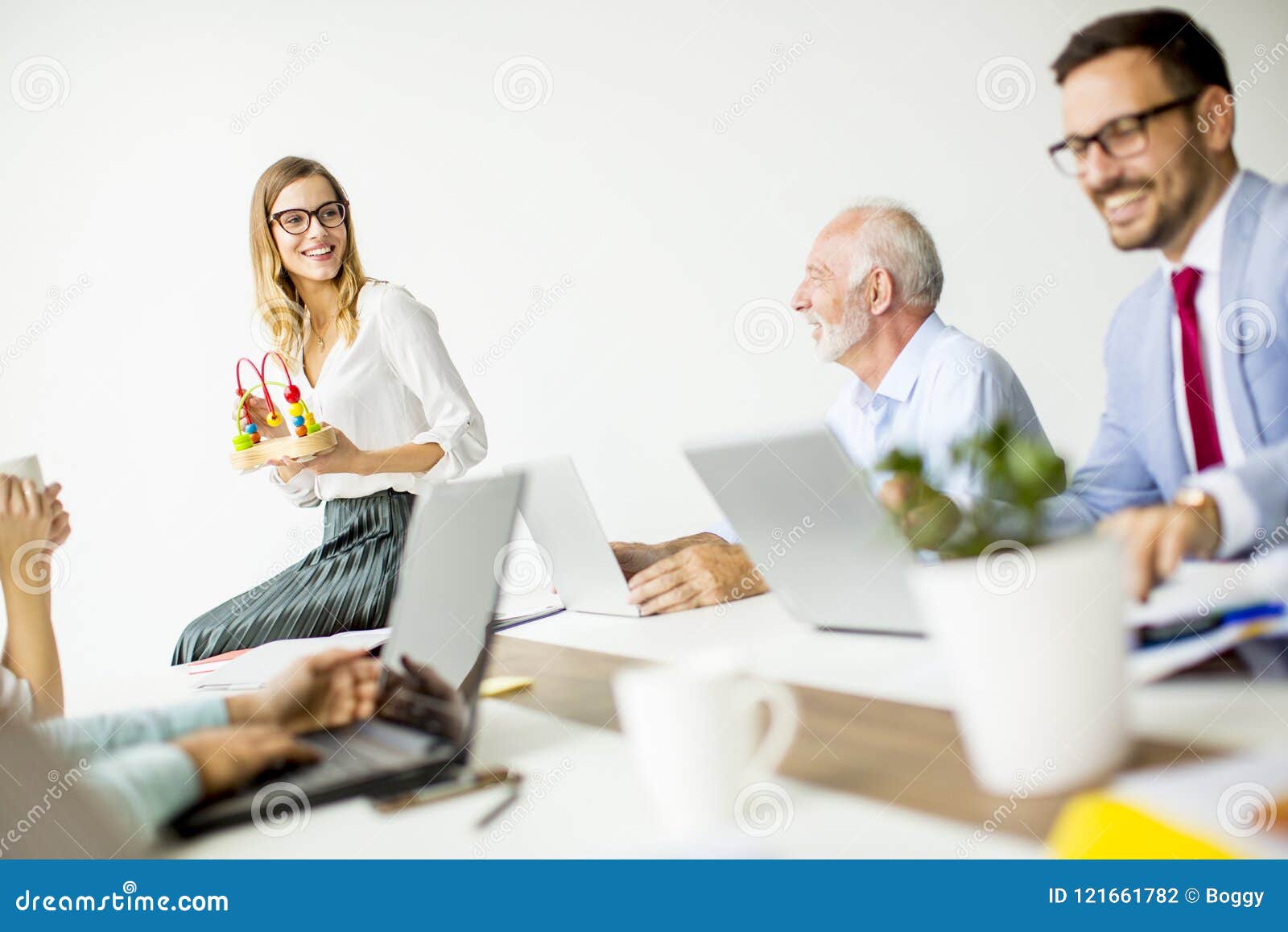 Group of People Working in the Modern Office Stock Photo - Image of ...