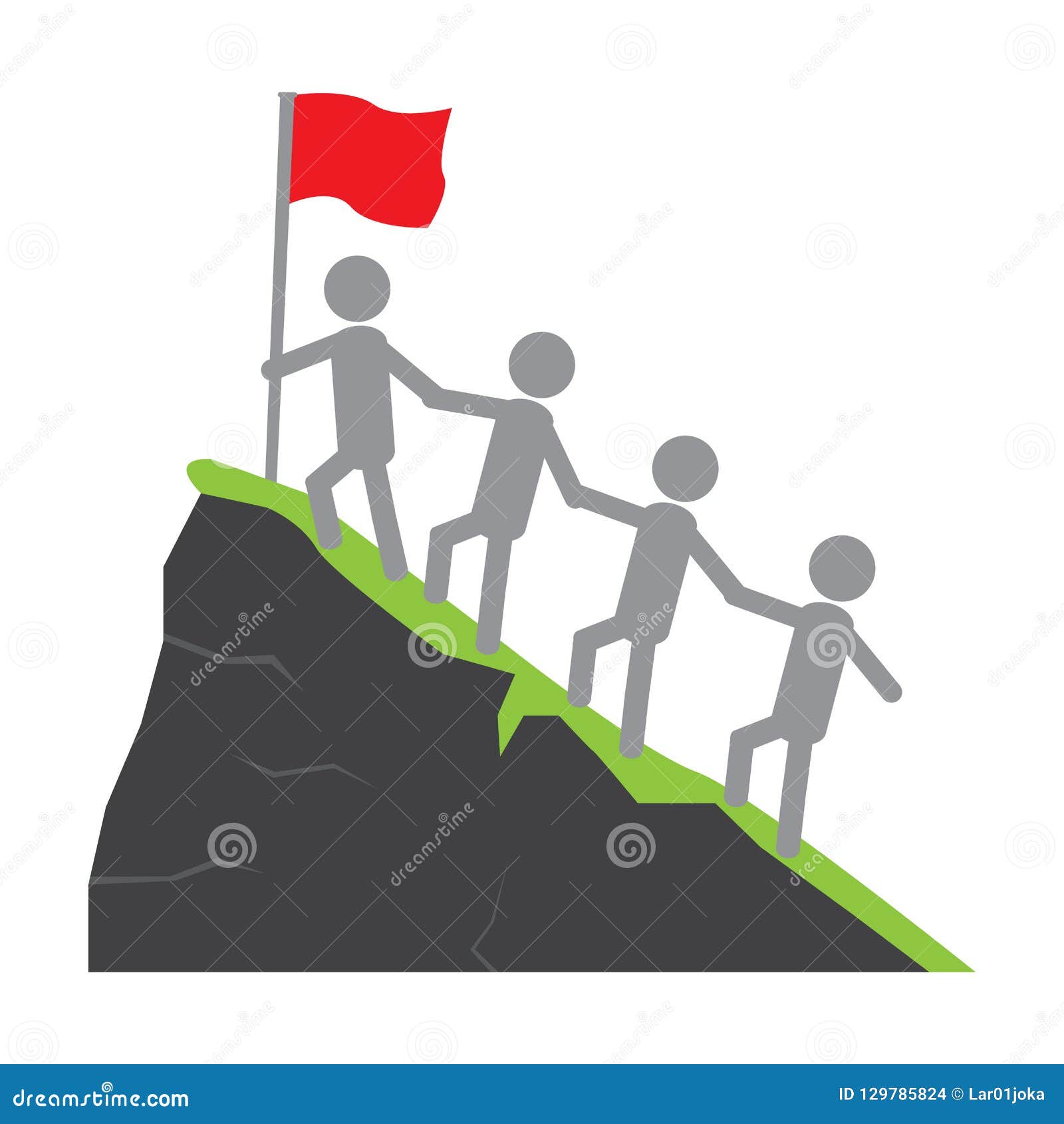 Group of People Working Together Stock Vector - Illustration of graphic ...