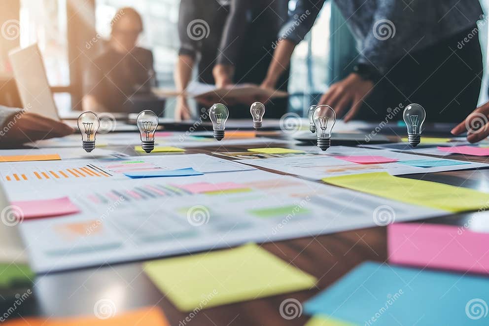 A Group of People are Working Together on a Project, Collaborative and ...