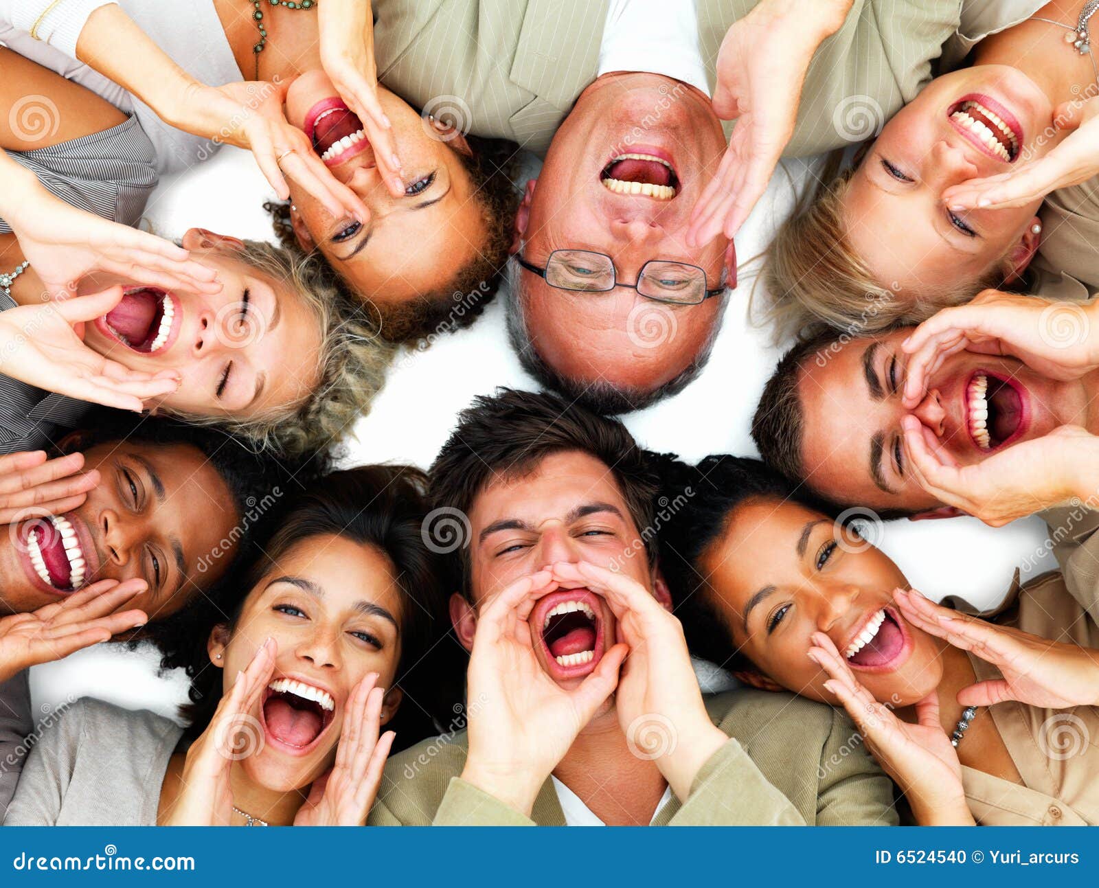 Group of People Yelling-hey!! Stock Photo - Image of formal ...