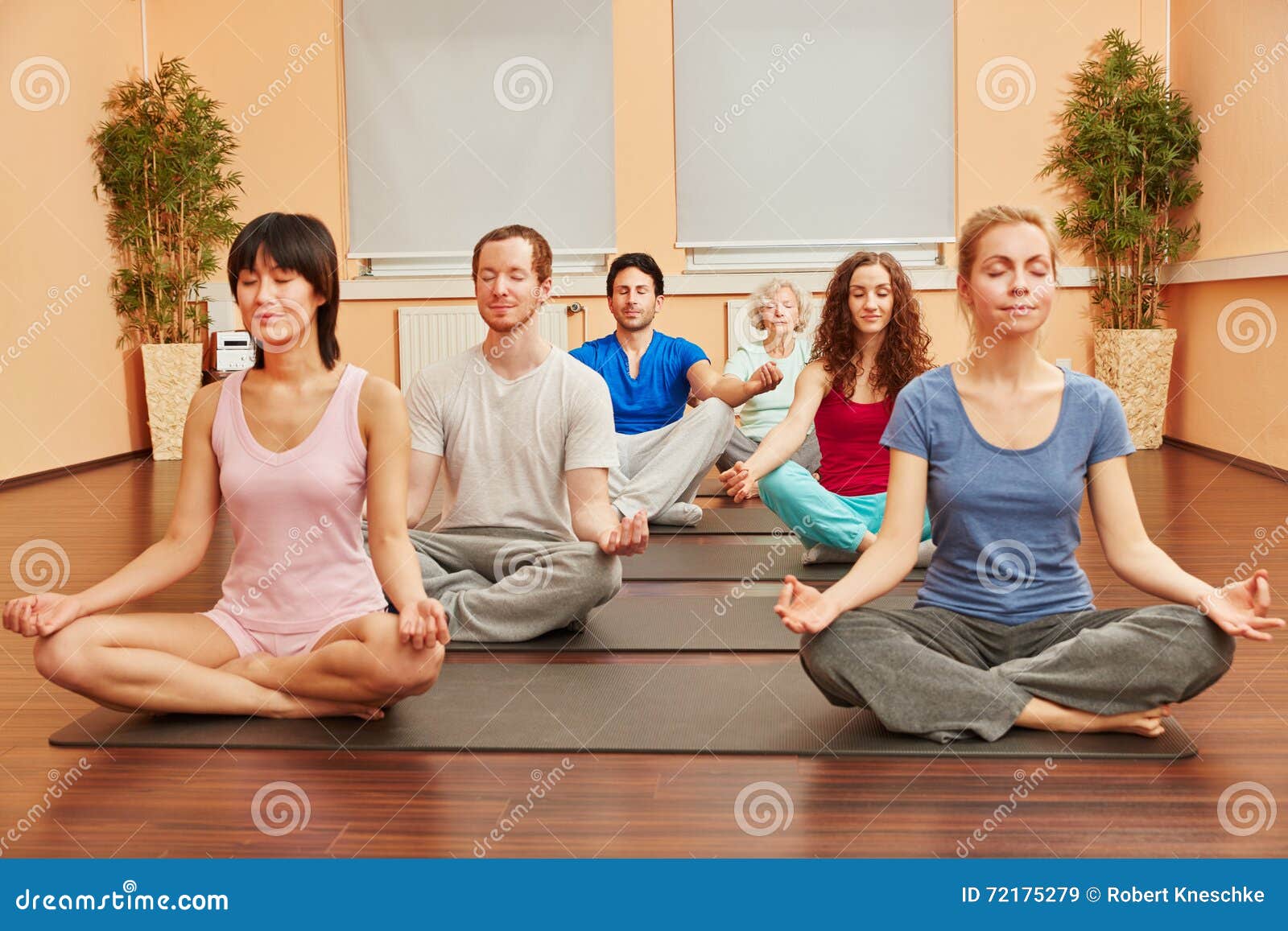 Group of People during Yoga Meditation Class Stock Image - Image of ... Group of People during Yoga Meditation Class Stock Image - Image of ...