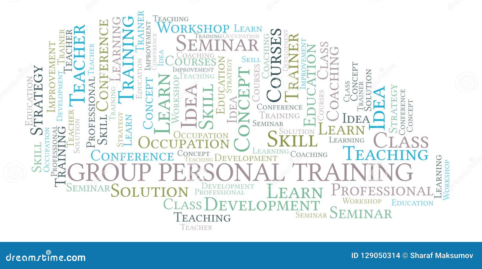 Group Personal Training Word Cloud. Stock Illustration - Illustration ...