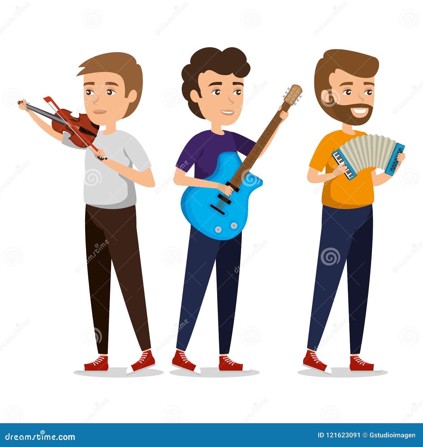 Group of Persons in Concert Stock Vector - Illustration of performance ...