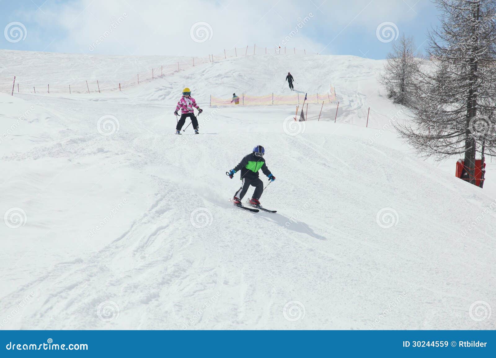 Skiing group stock image. Image of race, mountain, happiness - 30244559