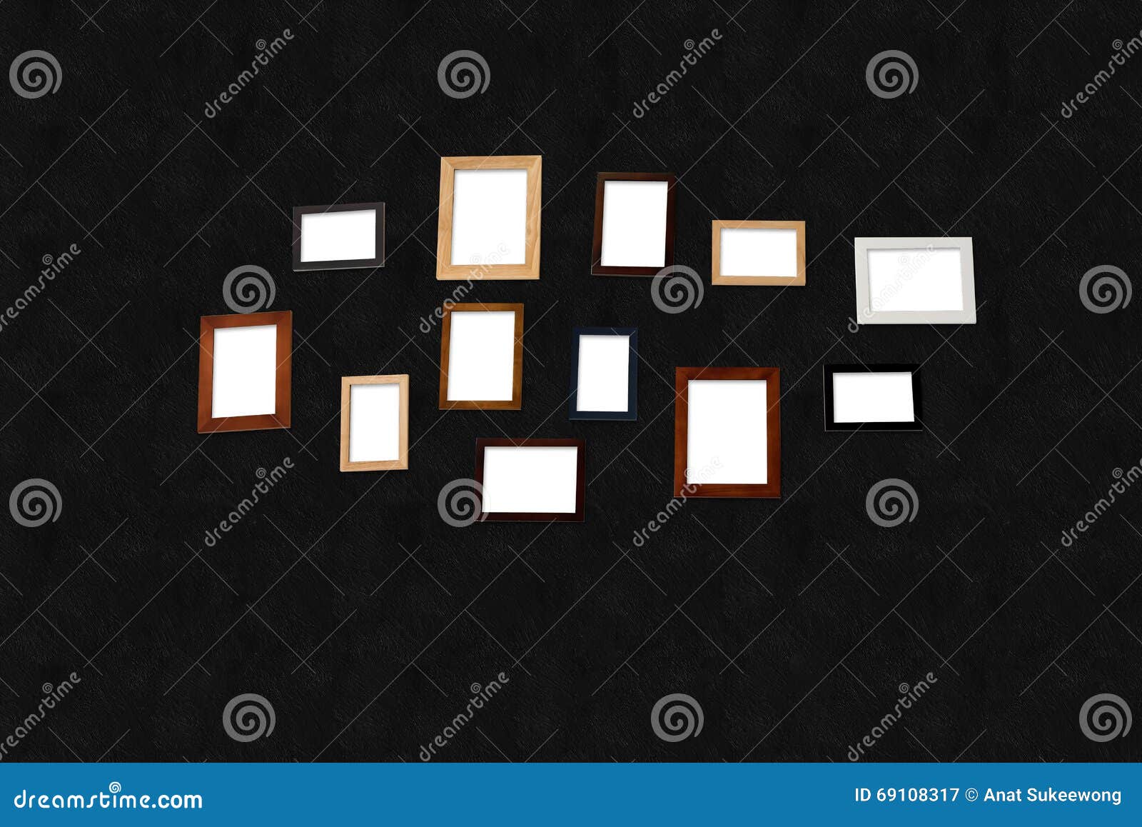 Group photo frames stock image. Image of border, decorate - 69108317