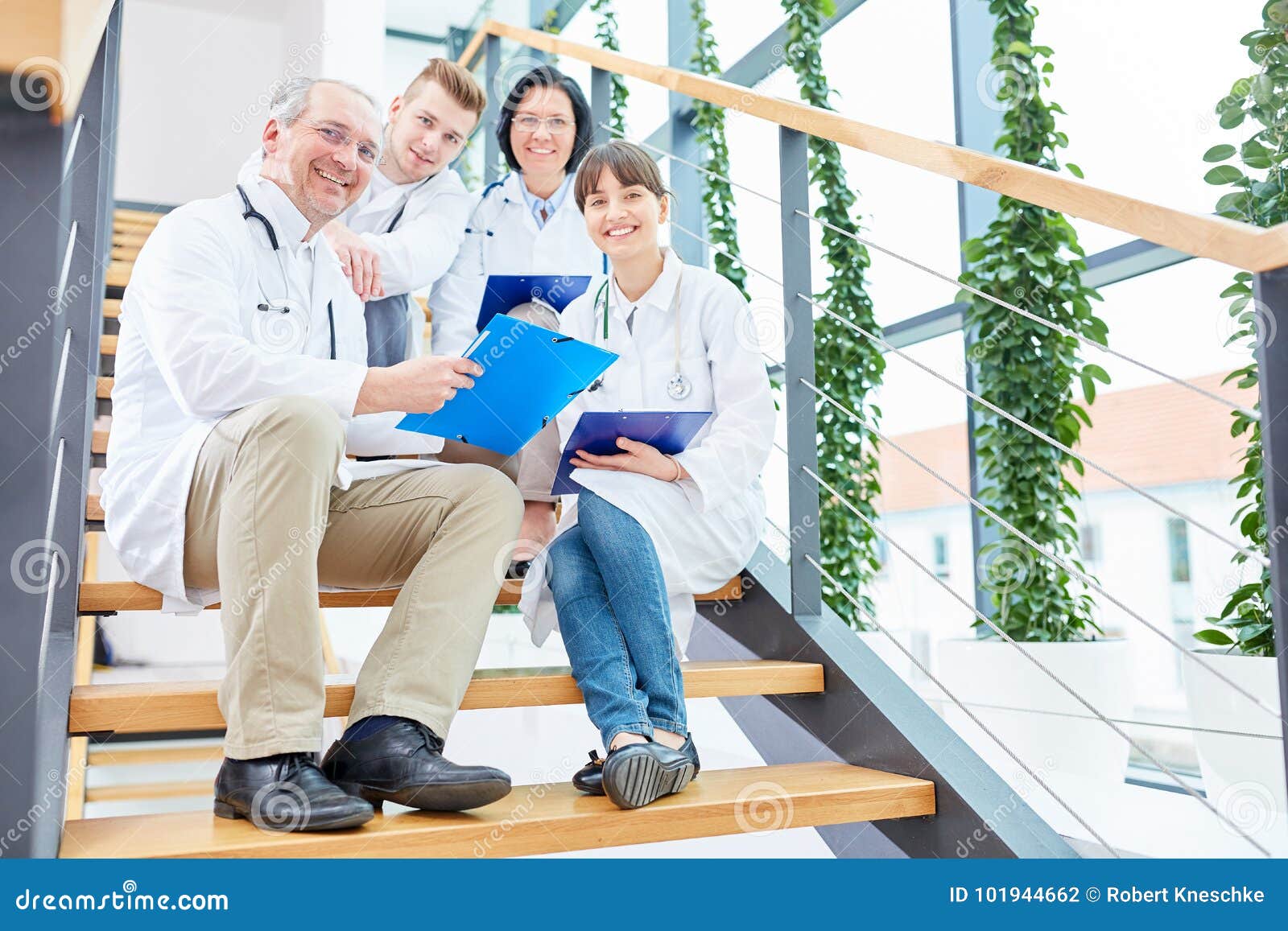 Group of Physicians As Team of Doctors Stock Photo - Image of school ...
