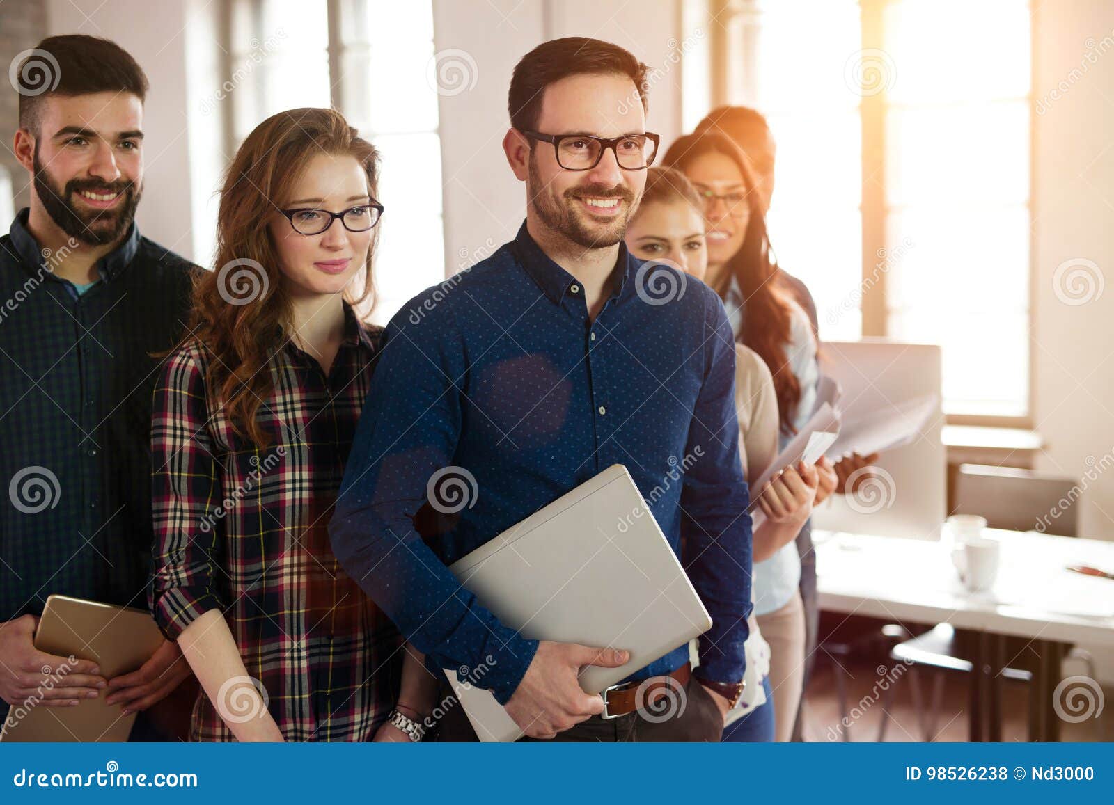 Group Picture of Team of Successful and Confident Designers Stock Photo ...