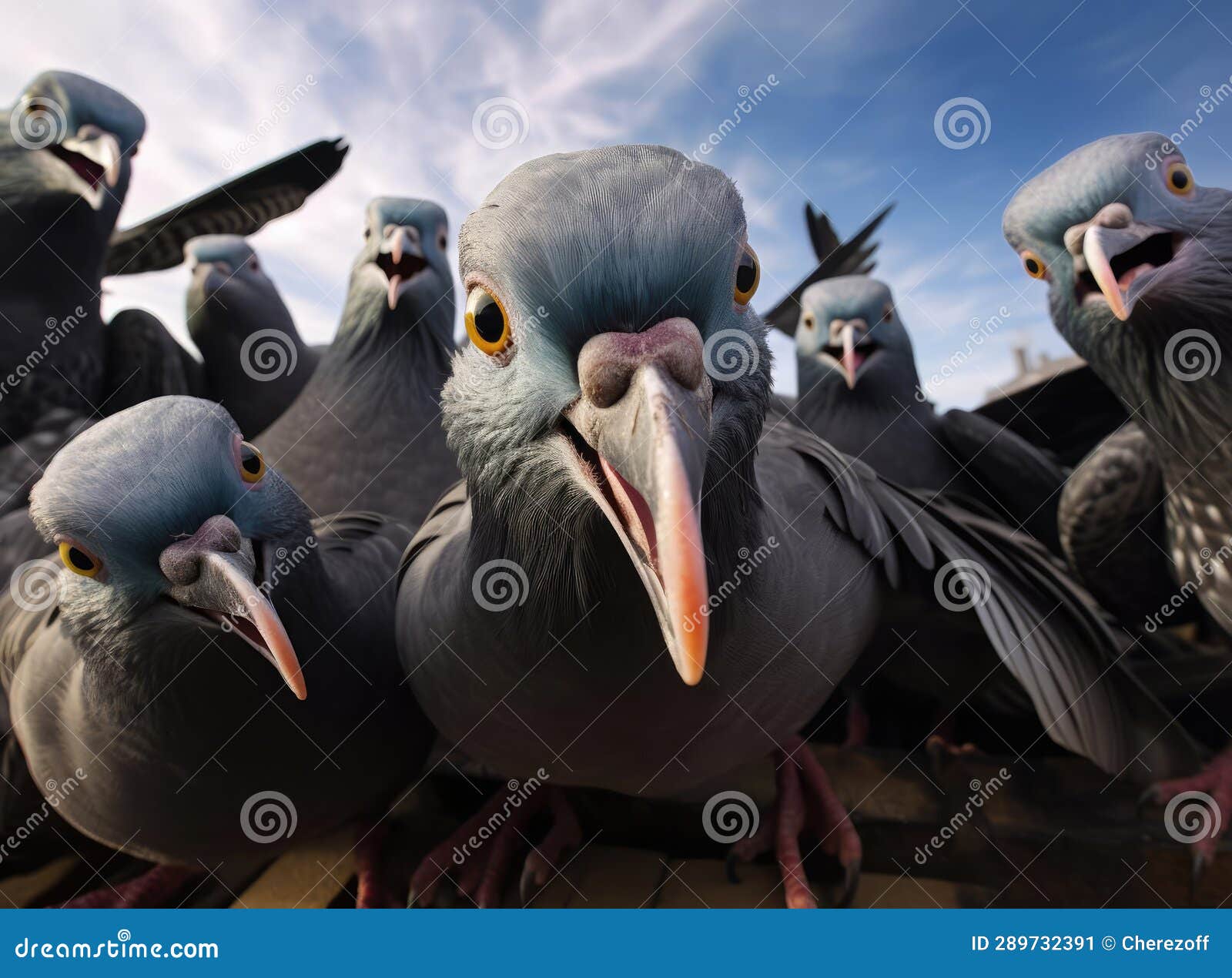 A Group Of Pigeons Royalty-Free Stock Photography | CartoonDealer.com ...