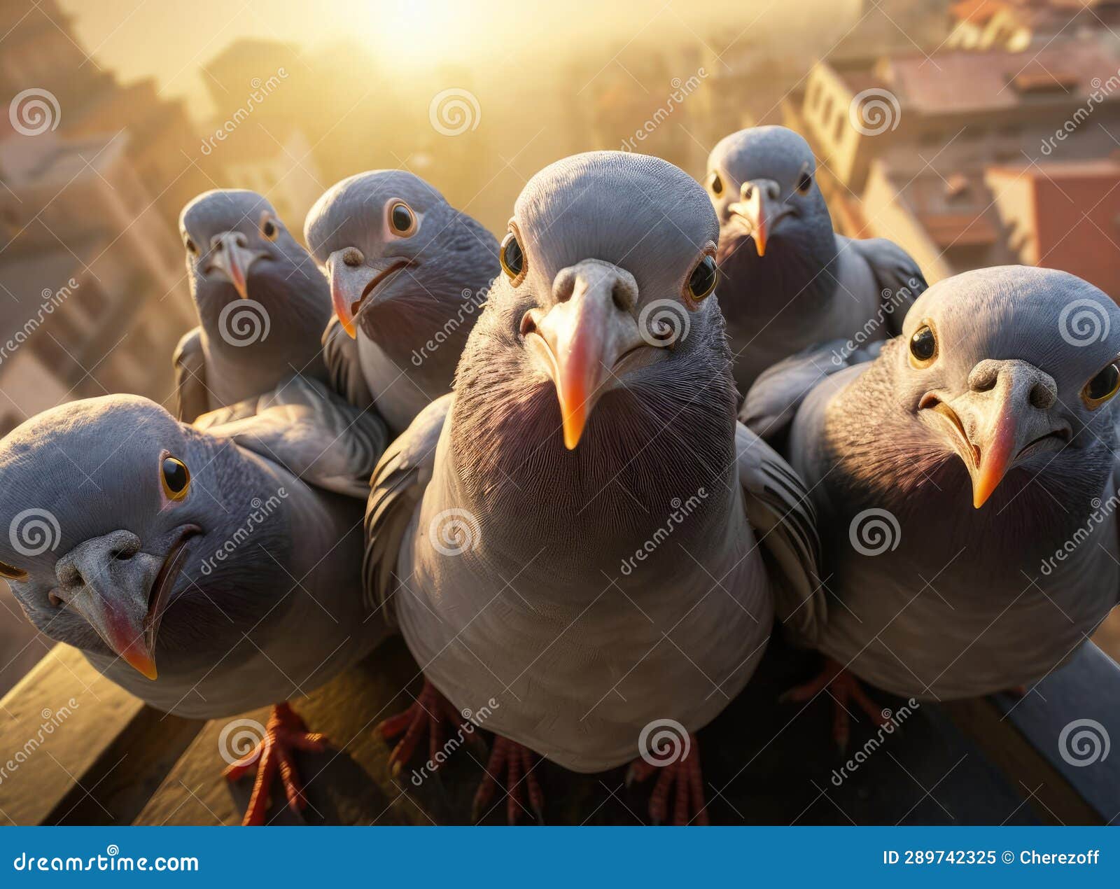A group of pigeons stock illustration. Illustration of silhouette ...