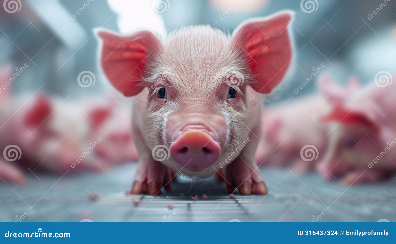Group of Pigs Resting on Floor Stock Photo - Image of laying, hogs ...