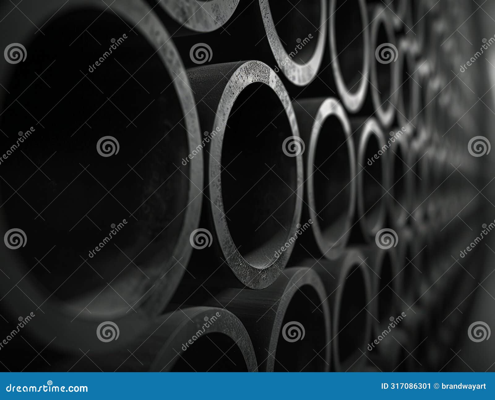 Stack of Pipes in Industrial Setting Stock Illustration - Illustration ...