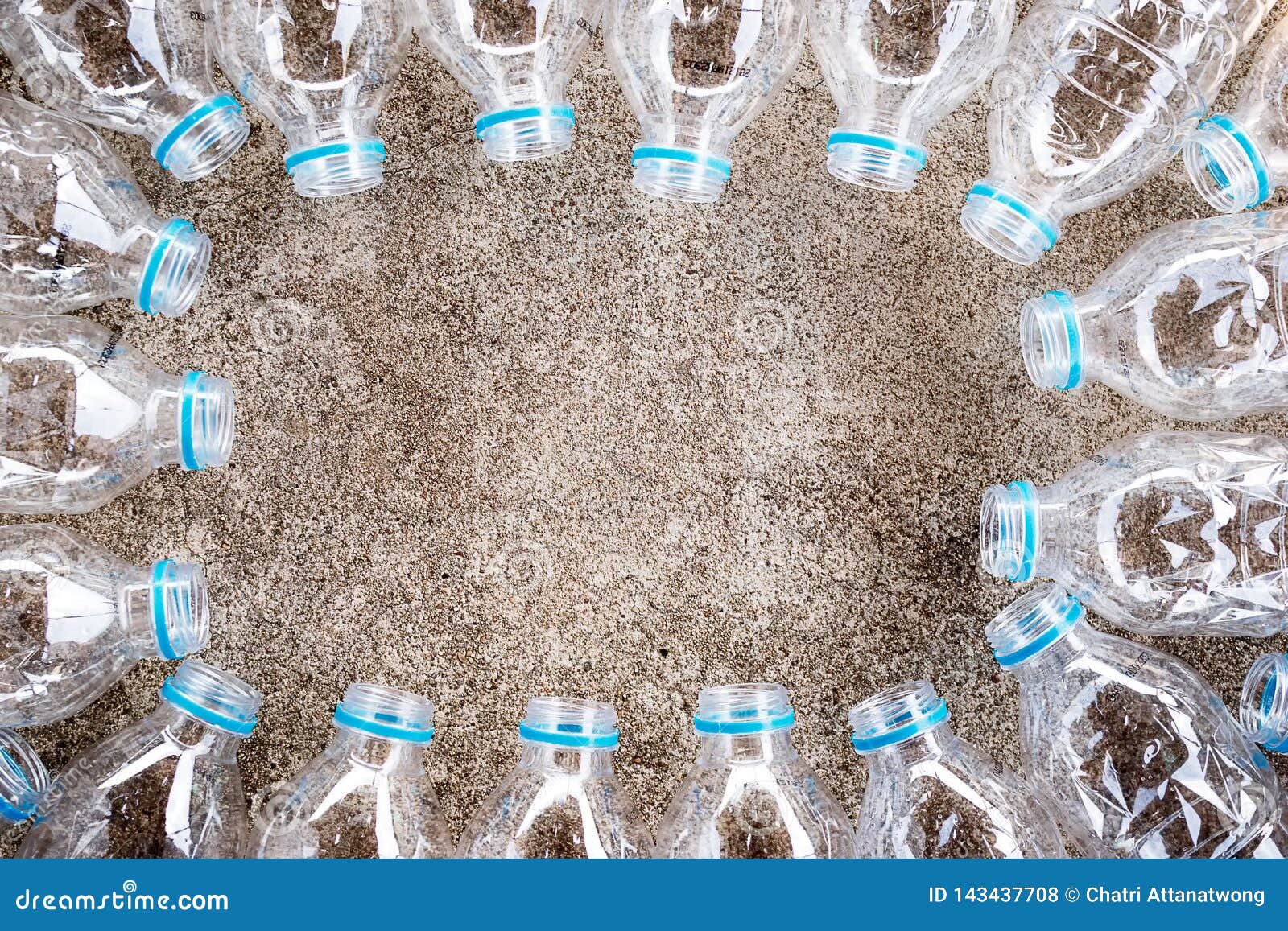 Group of Plastic Bottles on the Ground Stock Photo - Image of bottle ...