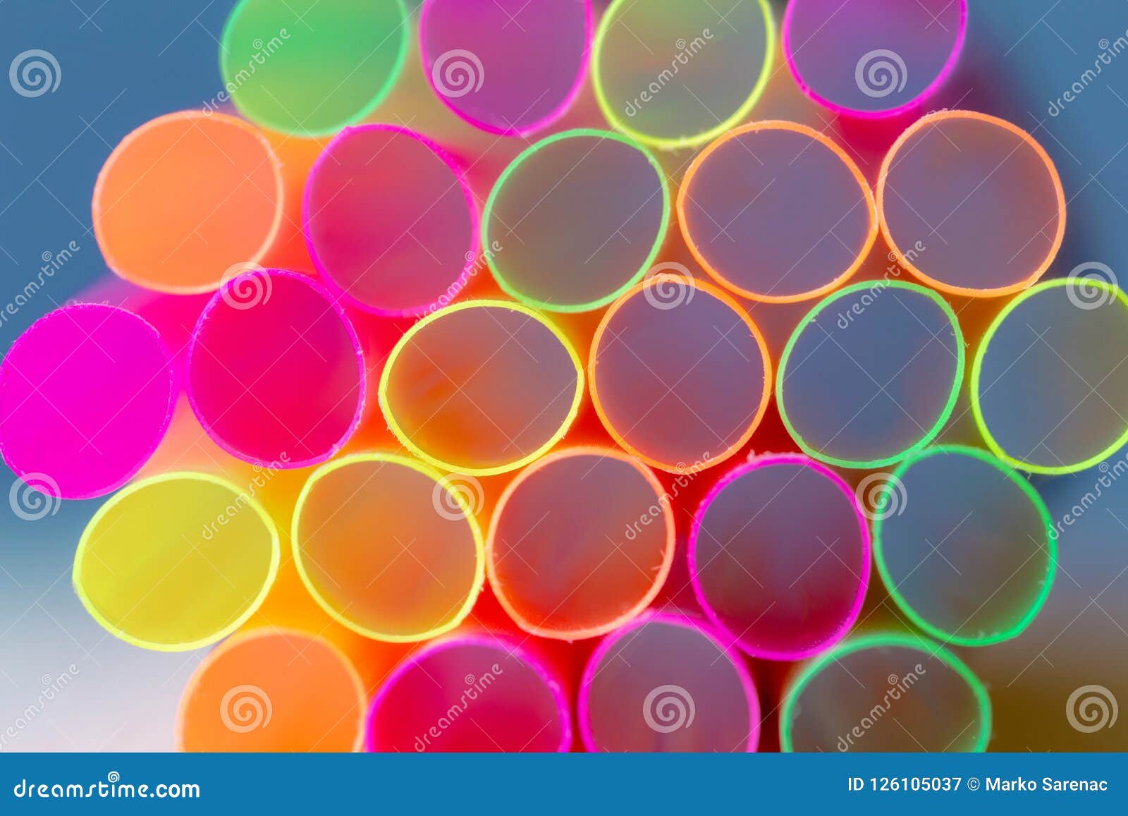 Multicolor Plastic Straws 5 Stock Image - Image of multicolor, closeup ...