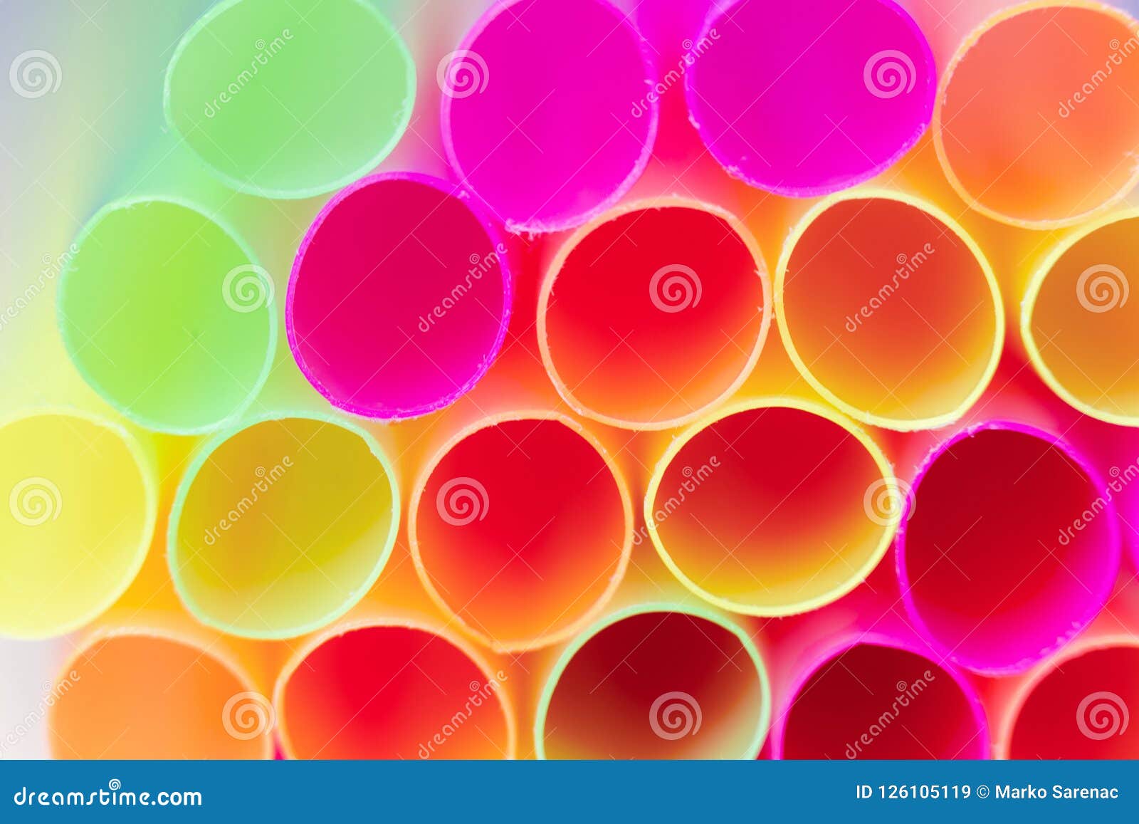 Multicolor Plastic Straws 9 Stock Image - Image of straws, colorized ...