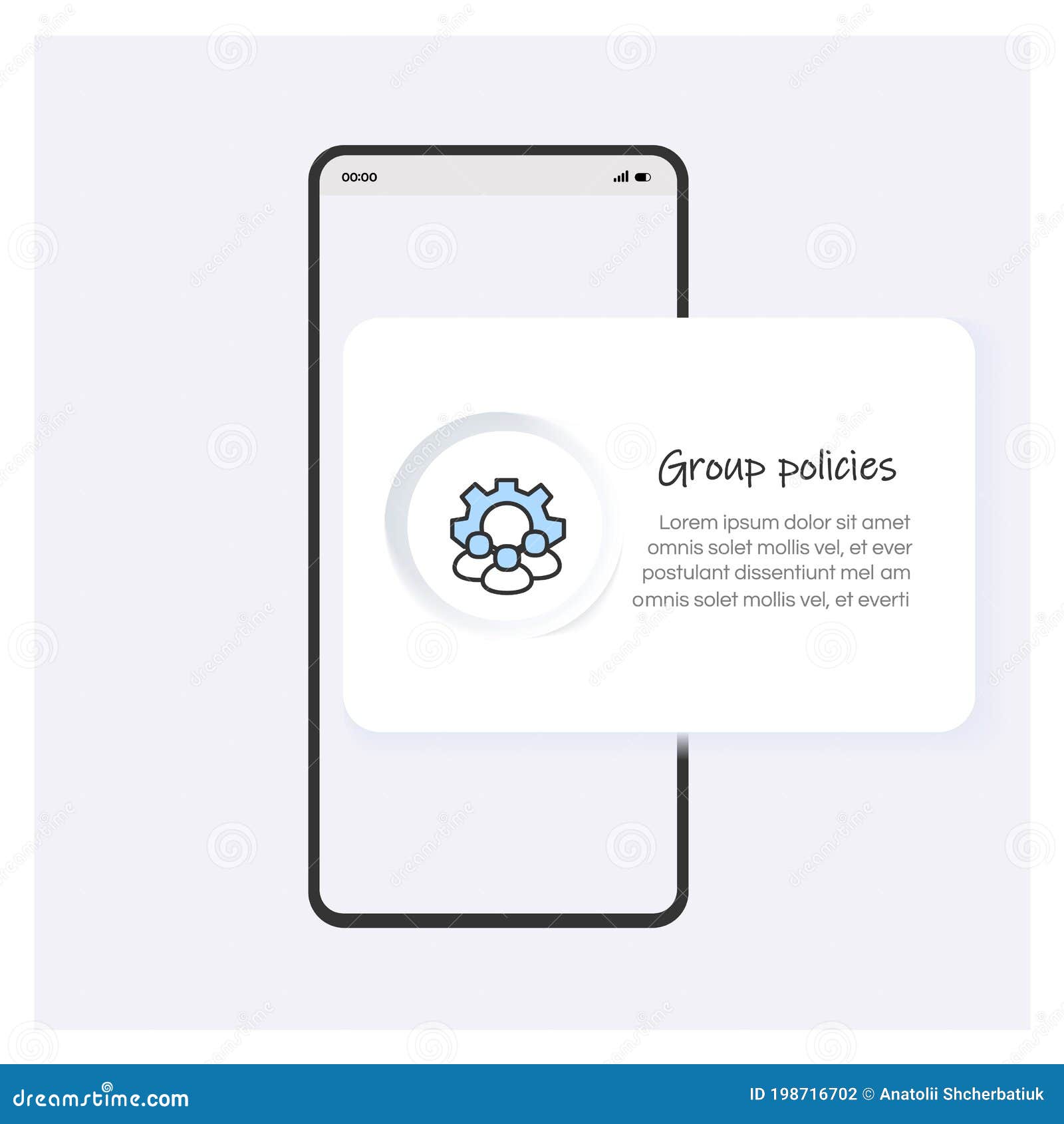 Group Policies Icon or Button Stock Vector - Illustration of linear ...