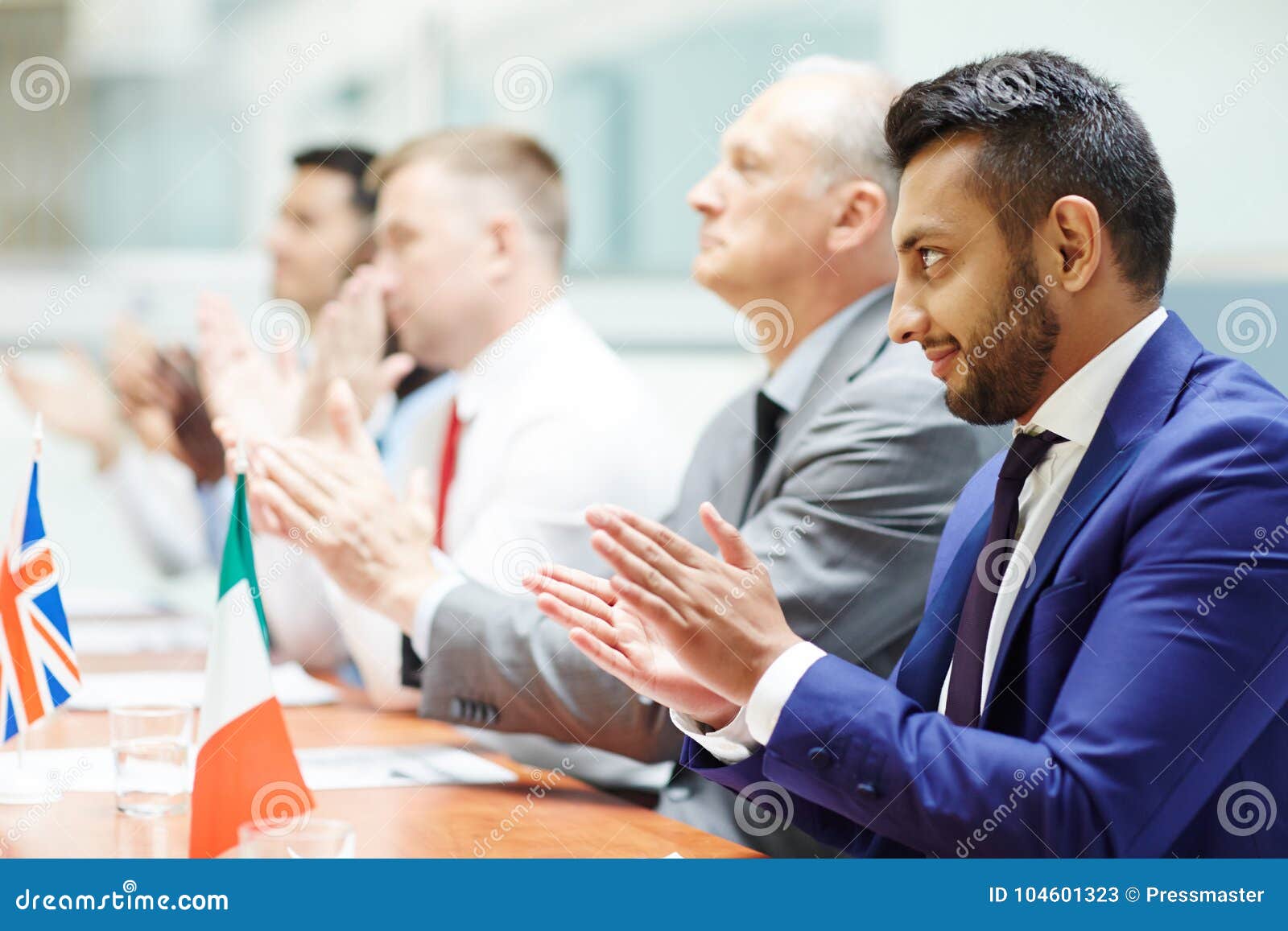 Congrats after speech stock image. Image of adult, professionals ...