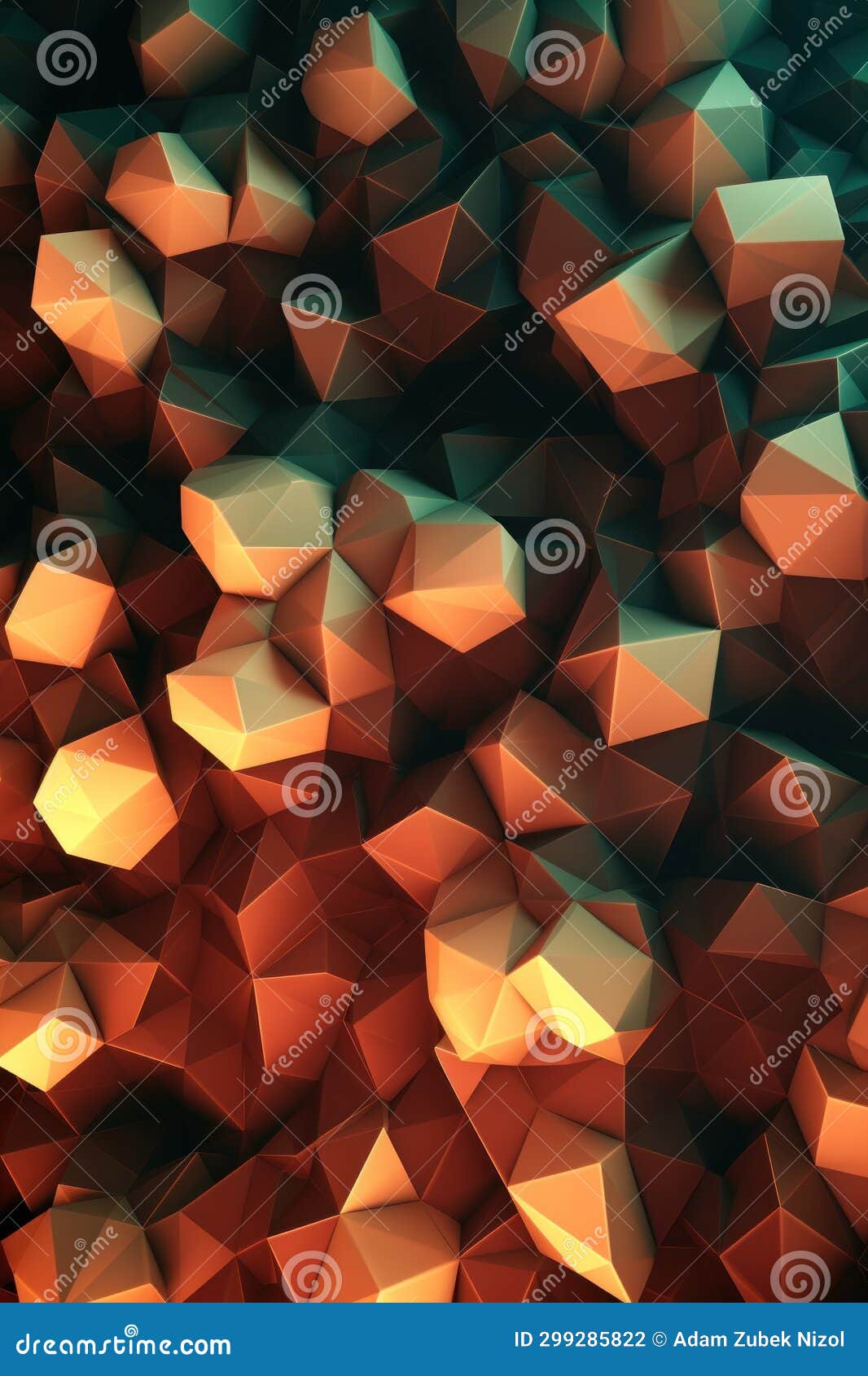 A Group of Polygonal Shapes Stock Illustration - Illustration of shape ...