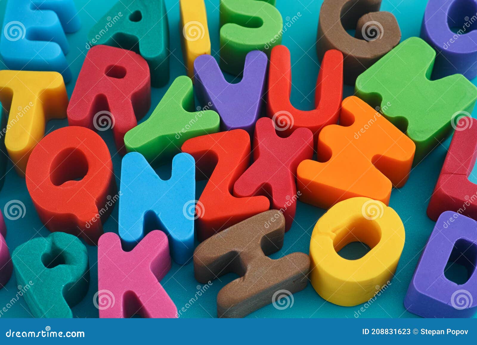 Group of Polymer Clay Letters Stock Image - Image of symbol, dough ...