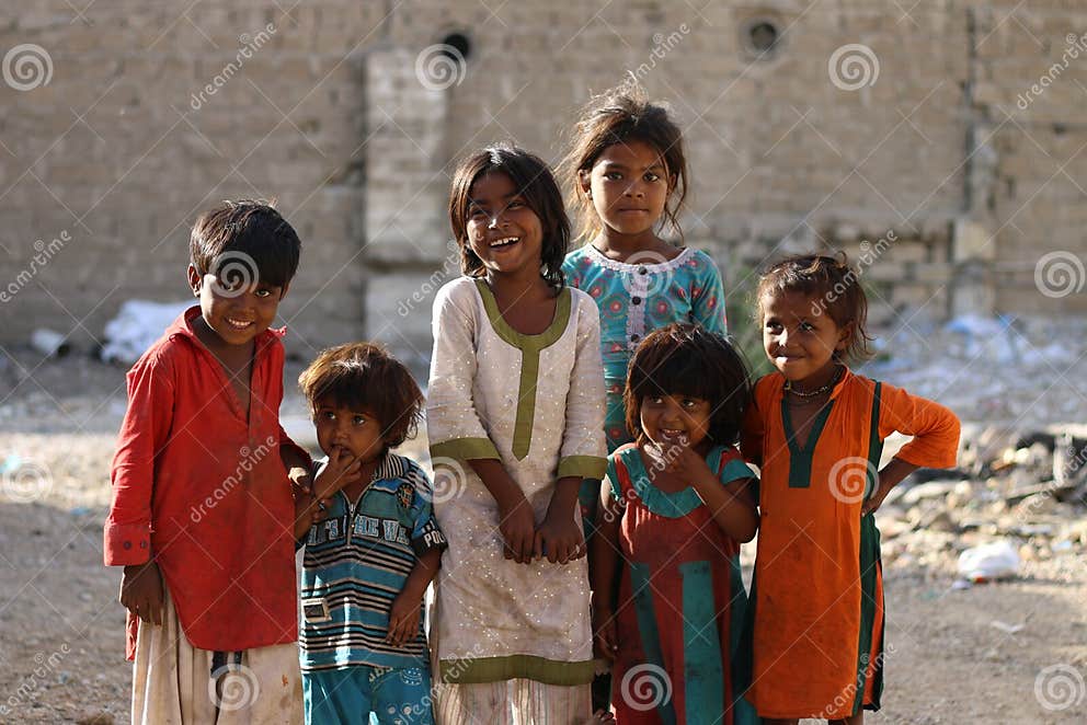 Group of poor editorial stock photo. Image of pakistan - 95003113