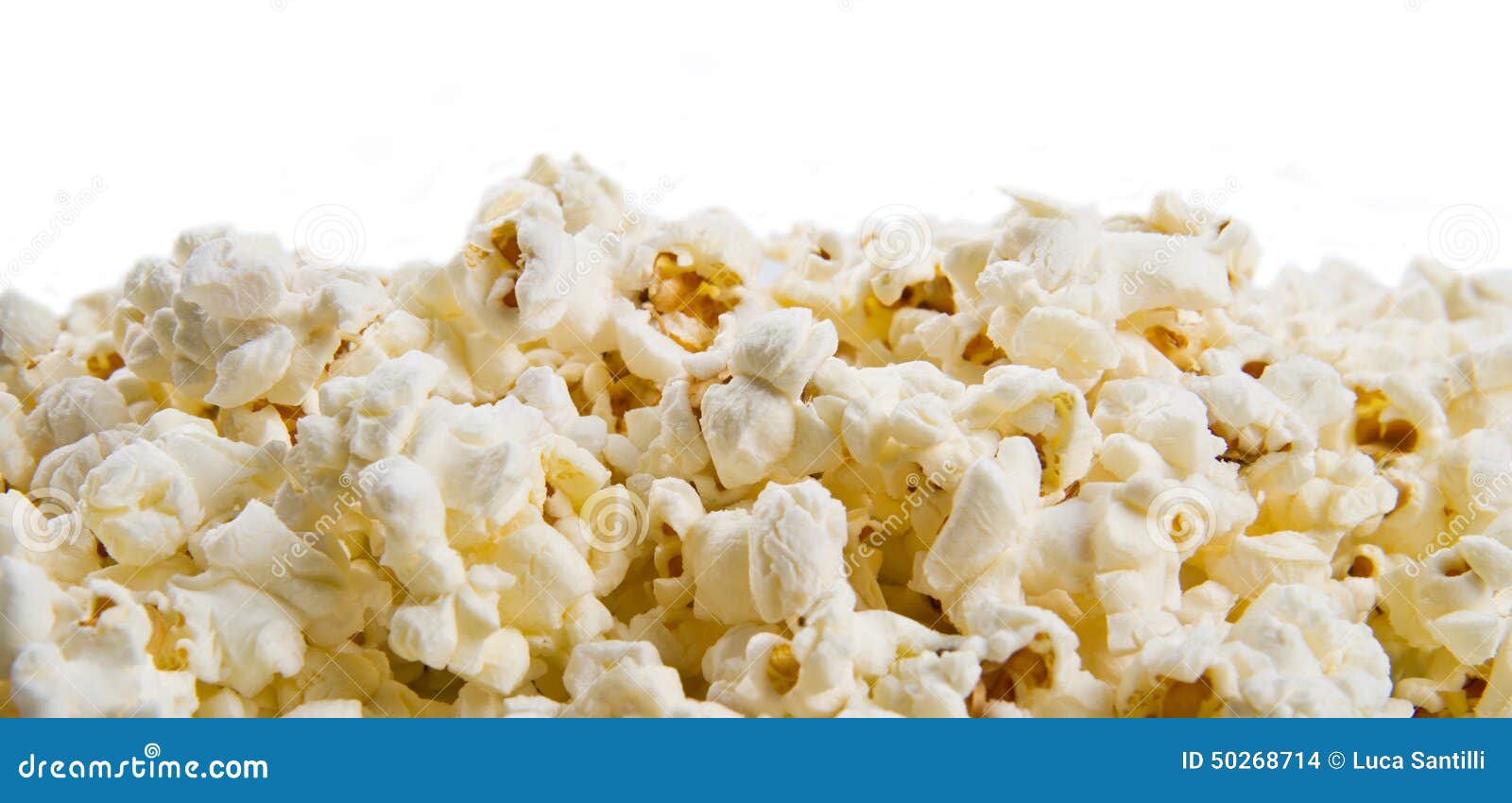 Popcorn Texture On A Blue Background Stock Photo | CartoonDealer.com ...