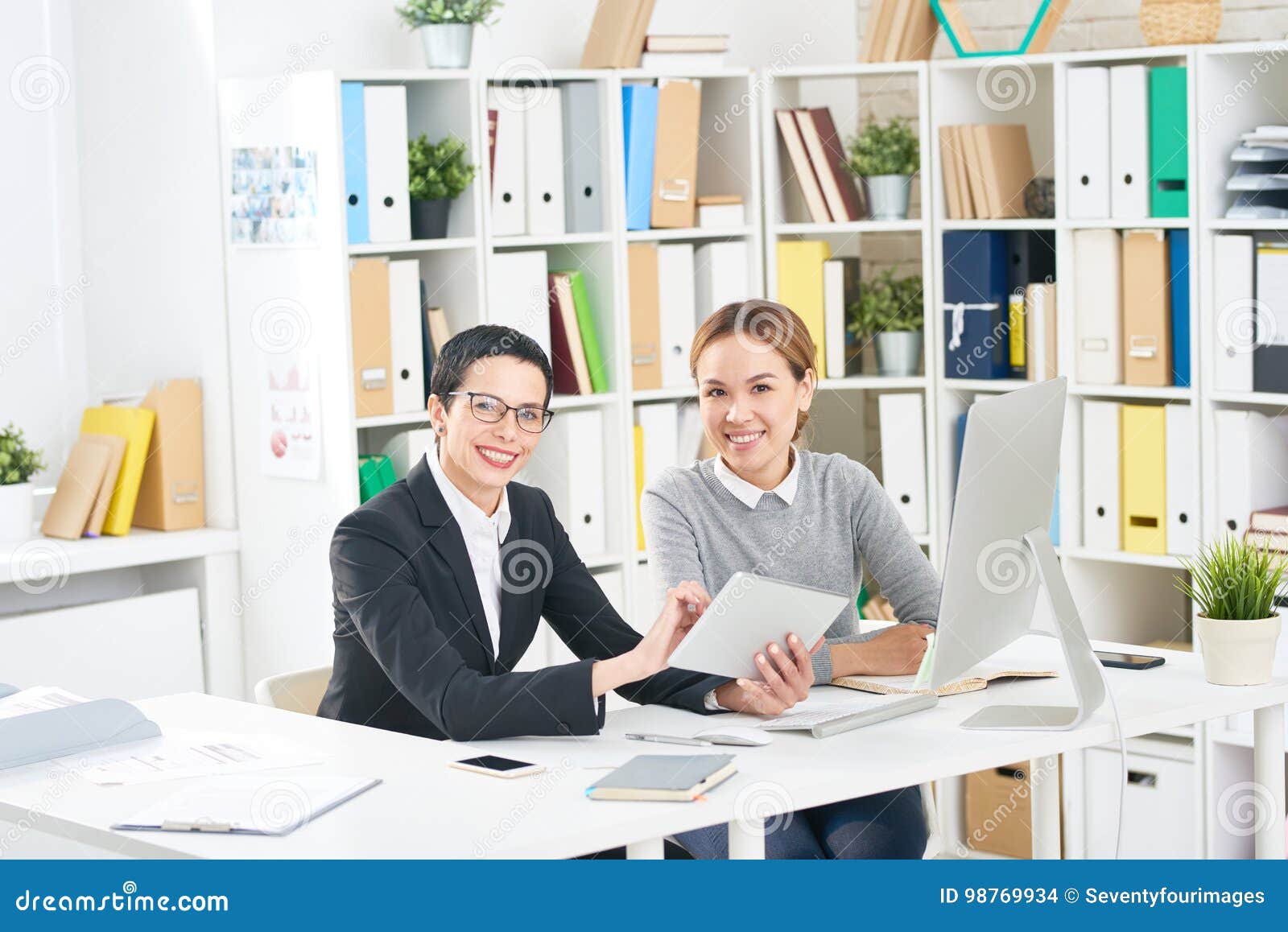 Productive Project Discussion Stock Photo - Image of business, women ...
