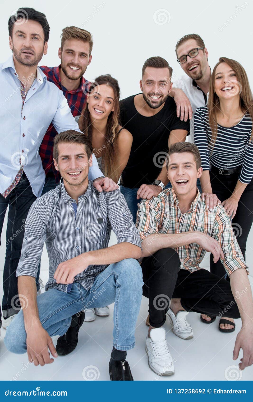 Group Portrait of Creative Business Team Stock Photo - Image of ...
