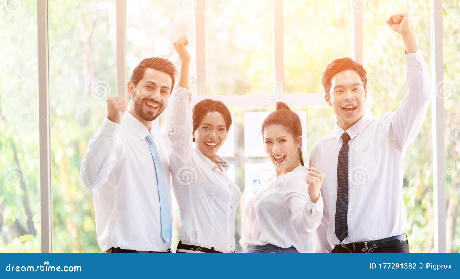 Group Portrait of a Professional Business Team Stock Photo - Image of ...