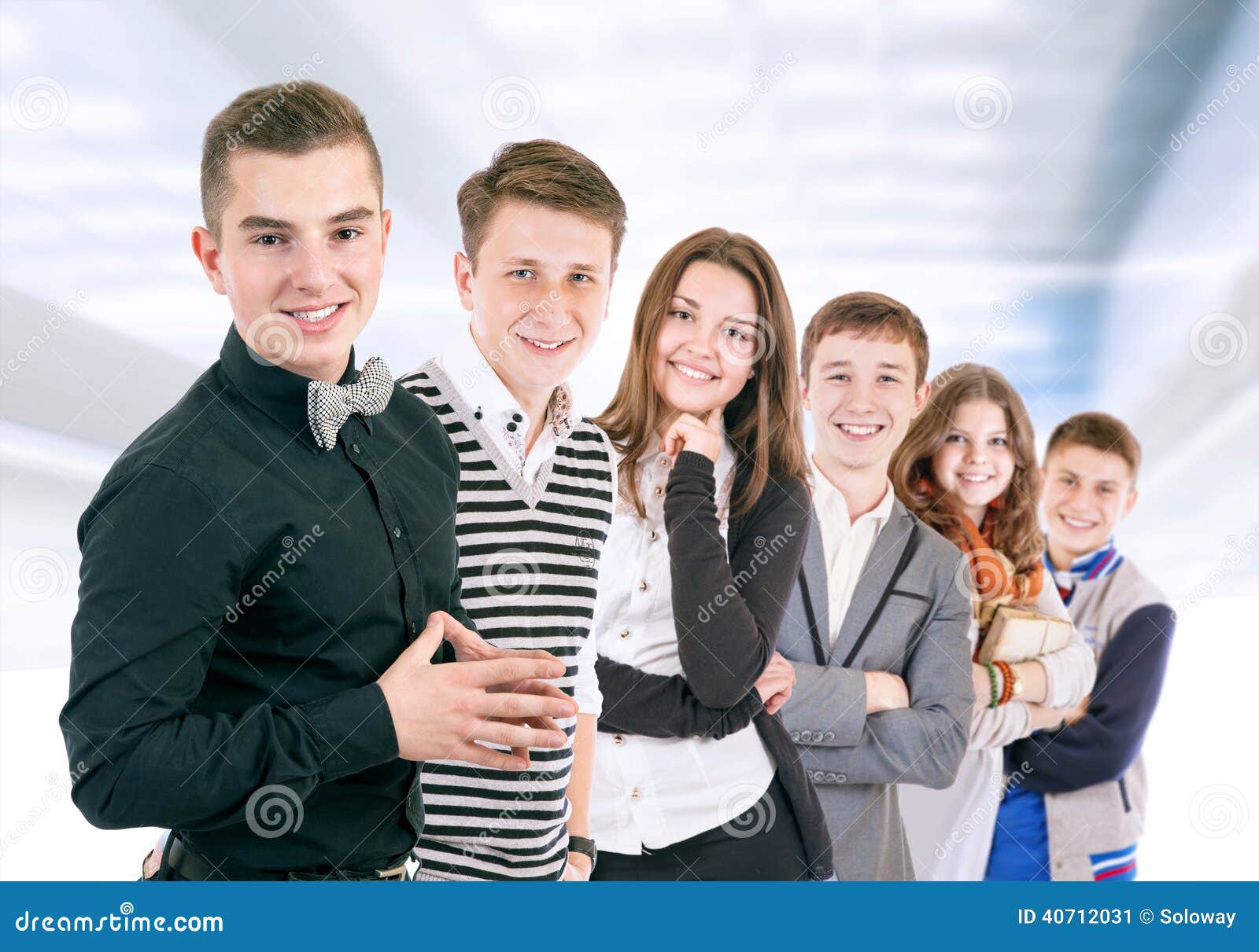 Group of Positive Young People Stock Image - Image of attractive ...