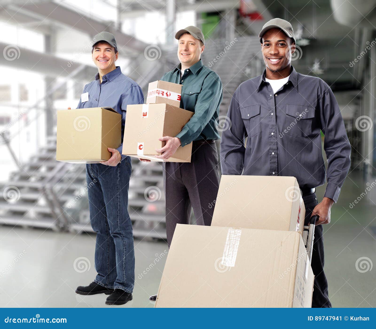 Group of postman. stock image. Image of afroamerican - 89747941