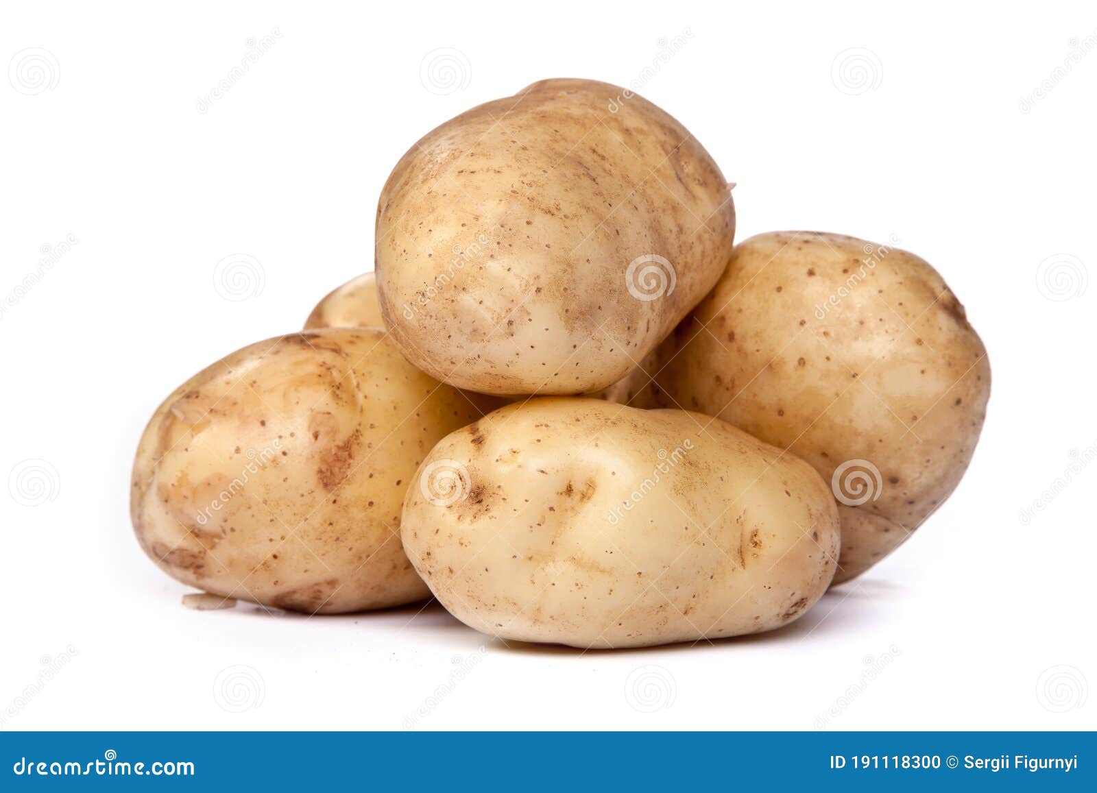 Group of Potatoes Isolated on White Stock Photo - Image of vegetarian ...